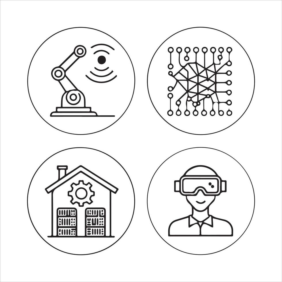 Editable Set Icon of Artificial Intelligence 53392510 Vector Art at ... Editable Set Icon of Artificial Intelligence 53392510 Vector Art at ...