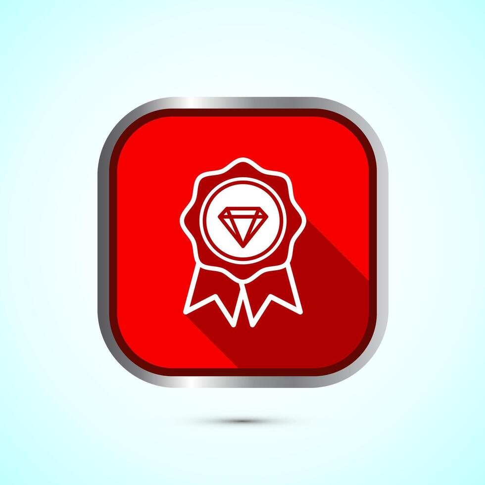 premium quality badge icon design illustration. Red Shadow Button ... premium quality badge icon design illustration. Red Shadow Button ...
