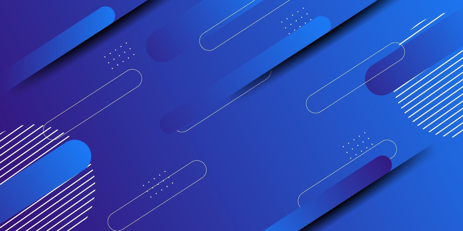 Abstract Dark Blue Gradient Illustration Background With Simple Blue Rectangle Pattern And Lines