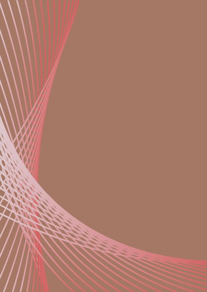 Abstract background in trendy color 2025 Mocha Mousse. Wavy lines ...