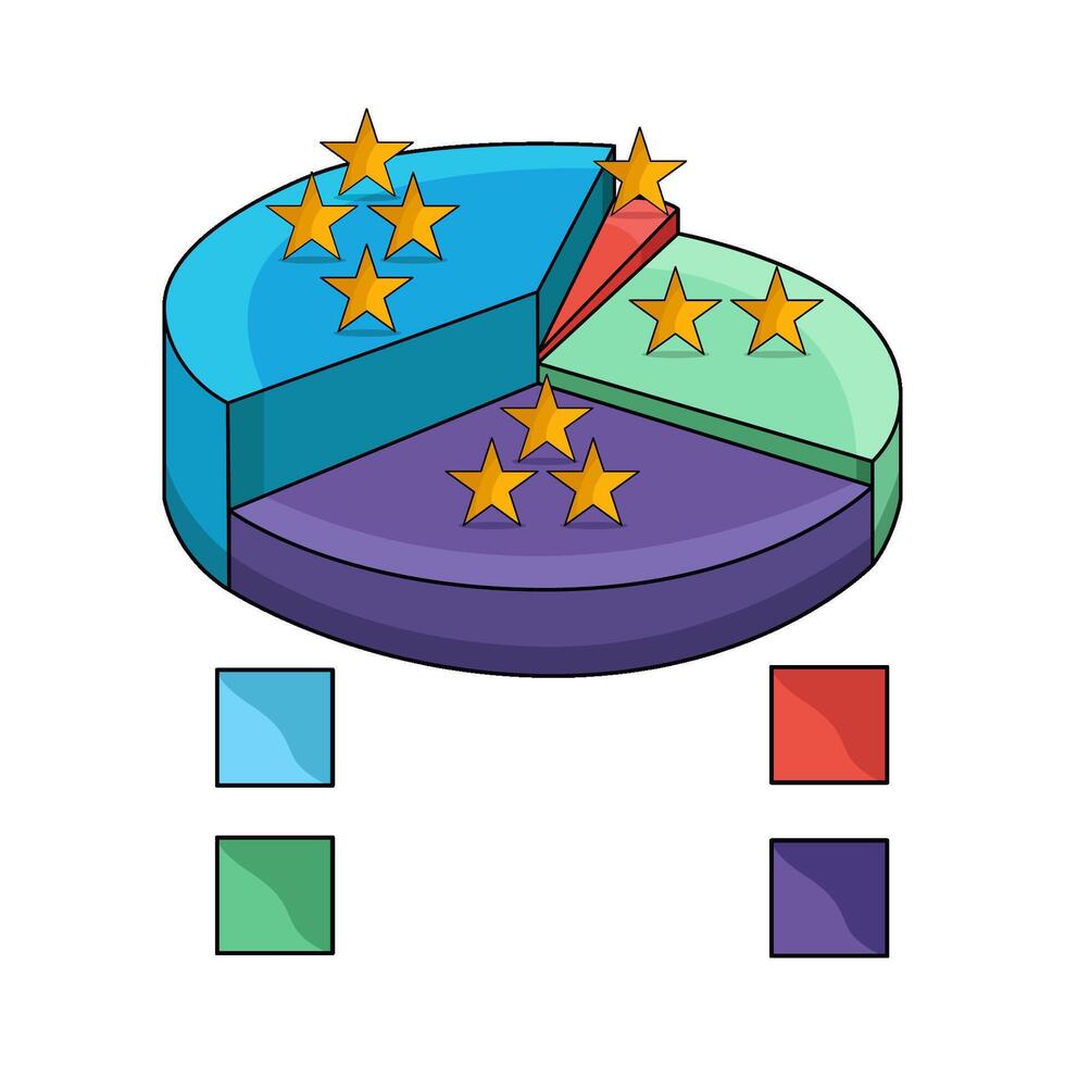 illustration of Segmented Pie Chart 53415255 Vector Art at Vecteezy
