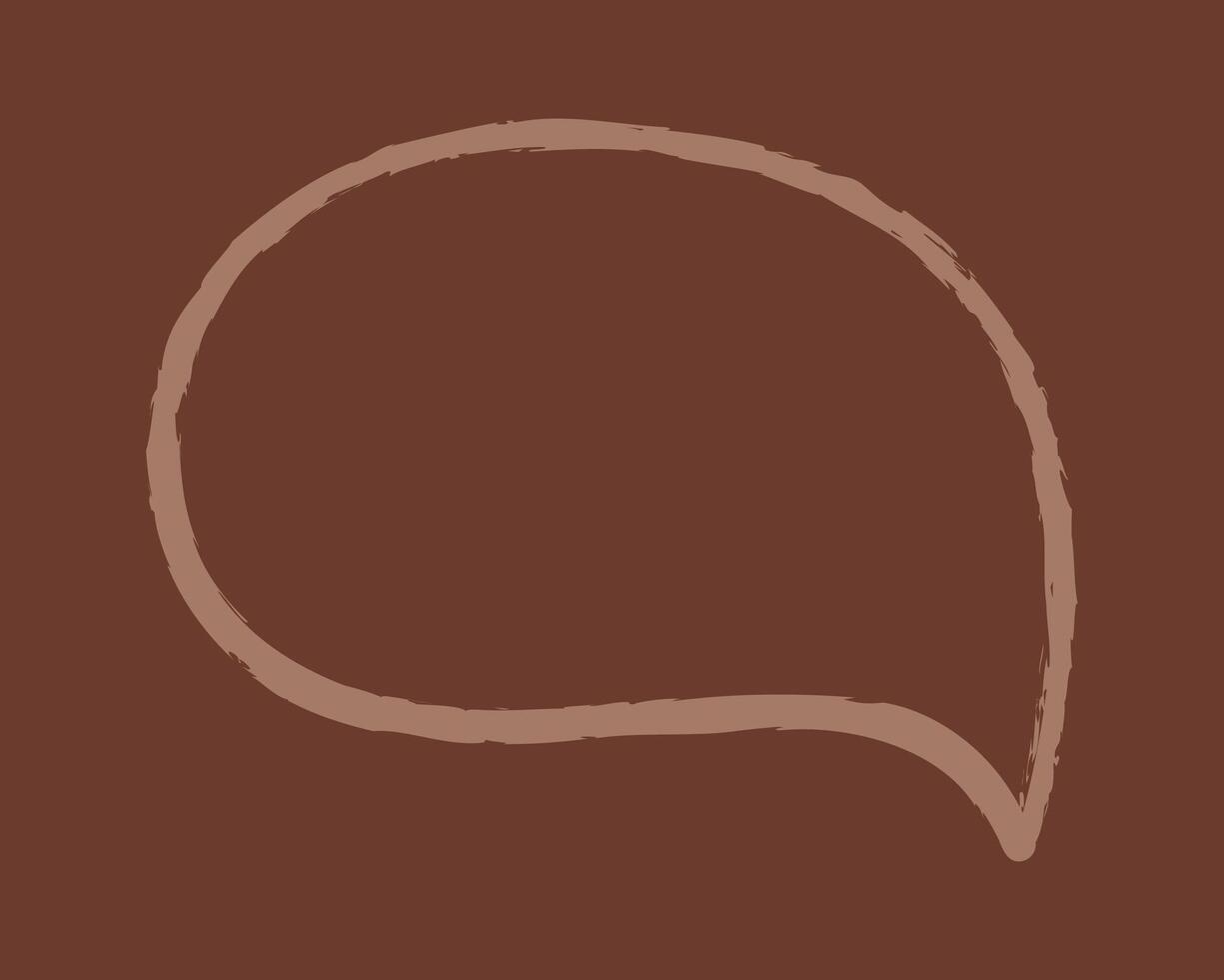 Oval speech bubble hand draw color. Doodle clip art illustration. 53420663 Vector Art at Vecteezy