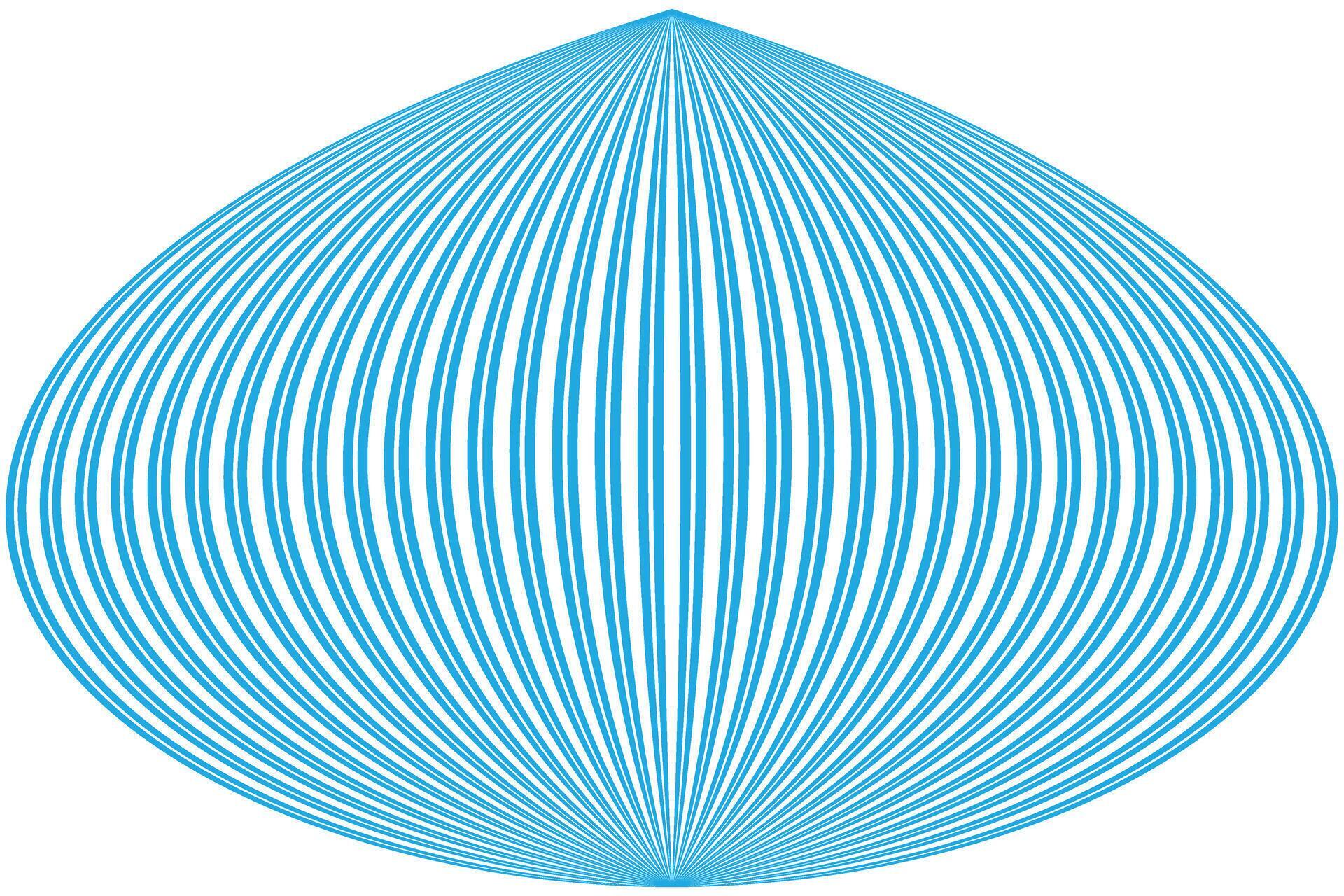 Simple Abstract Sky Color Creative Geometric Round Pattern A Blue Line With Lines That Are Drawn