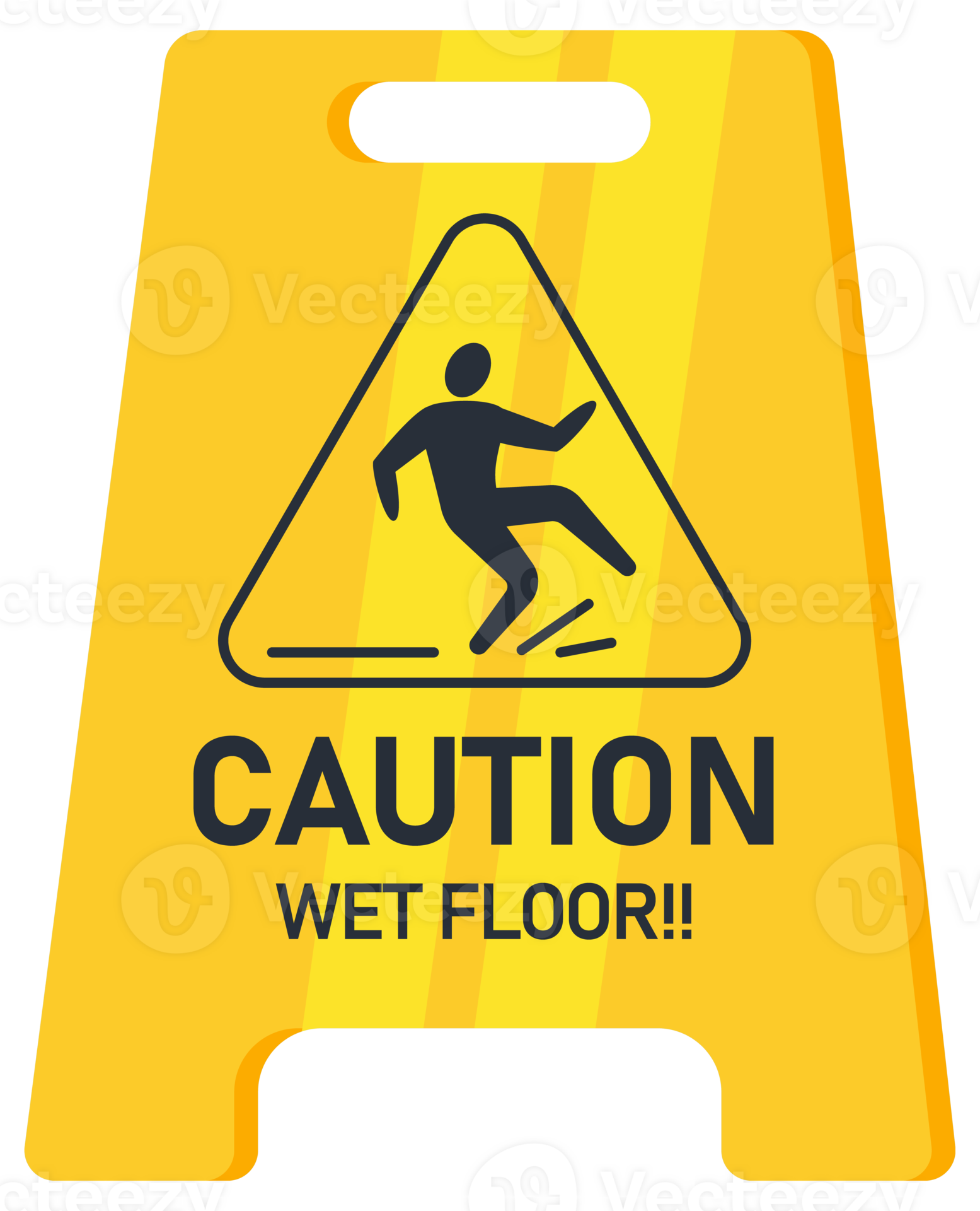 Caution Wet Floor Floor Sign Public Warning Yellow Symbol Slippery