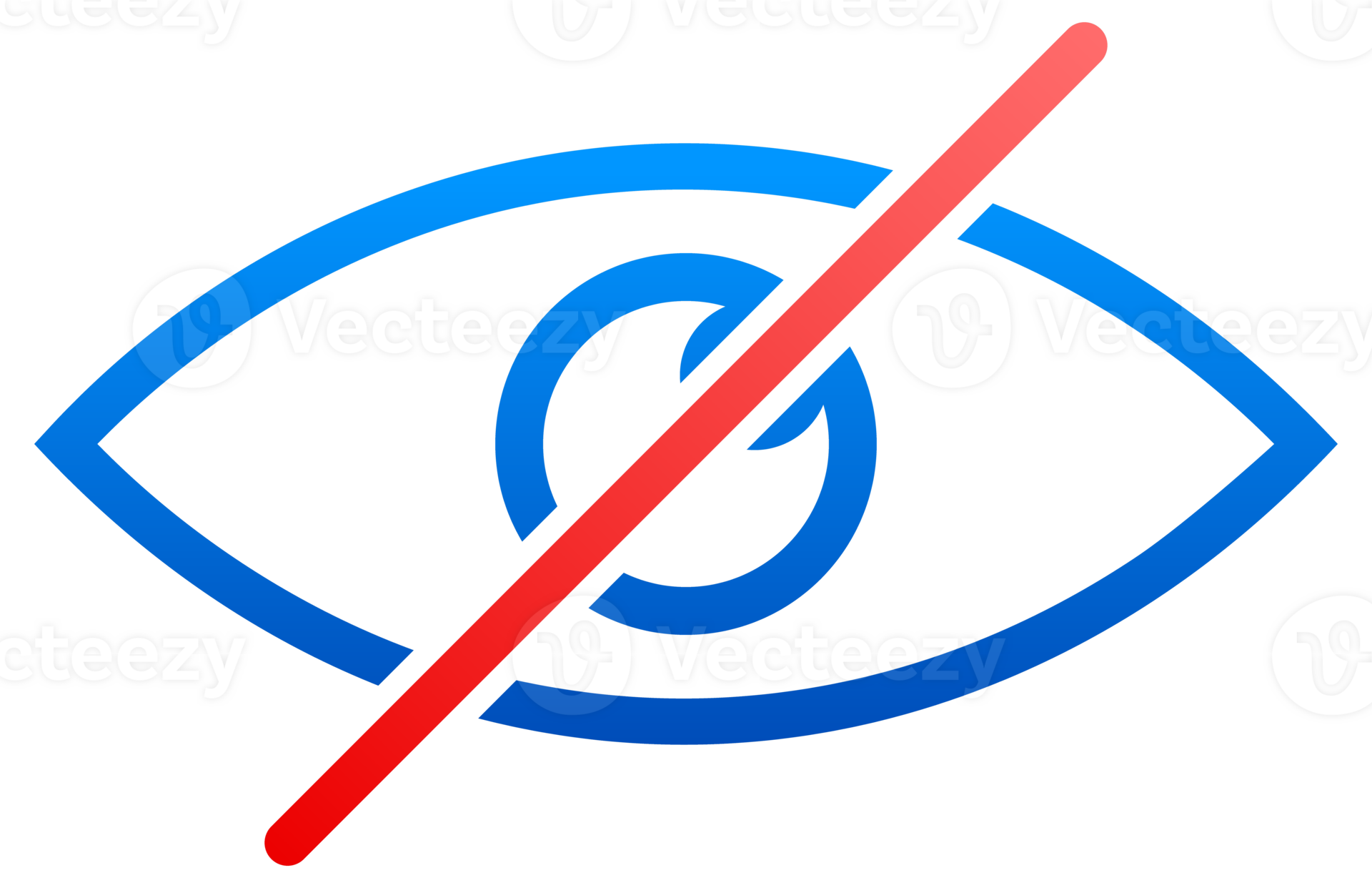 See and unsee eyes icon set. Hide and unhide symbol. Sensitive content. stock illustration ...