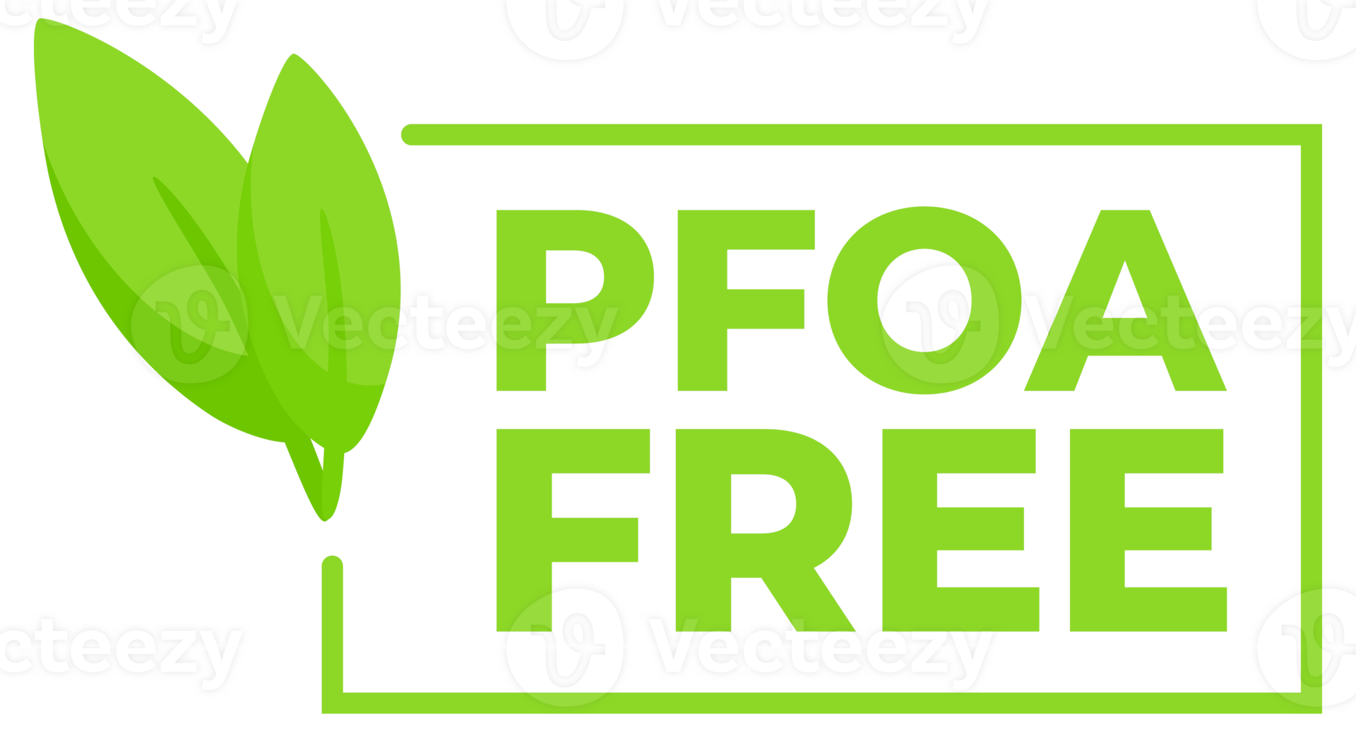 PFOA Free green sign. Perfluorooctanoic acid. stock illustration. 53443809 PNG