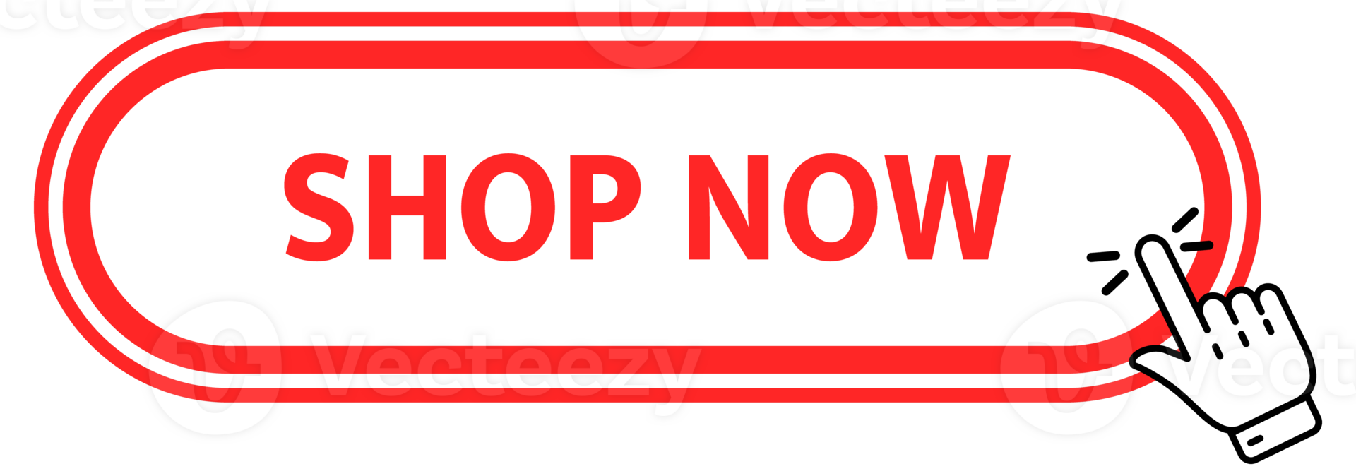 Shop Now Button With Pointer Clicking Web Button Finger Pressing Click To Shop Now Concept