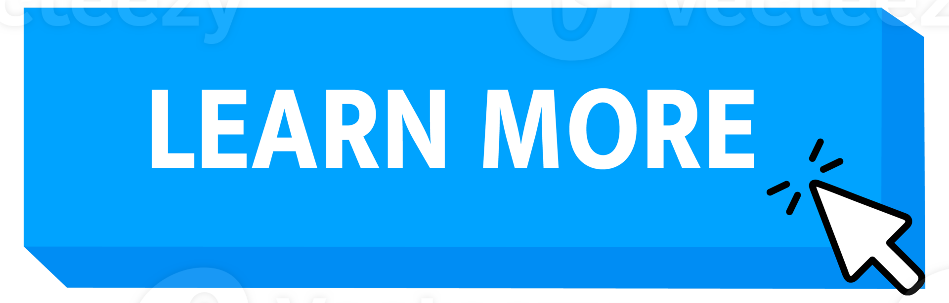 Learn More Button With Pointer Clicking Web Button Finger Pressing Click To Learn More