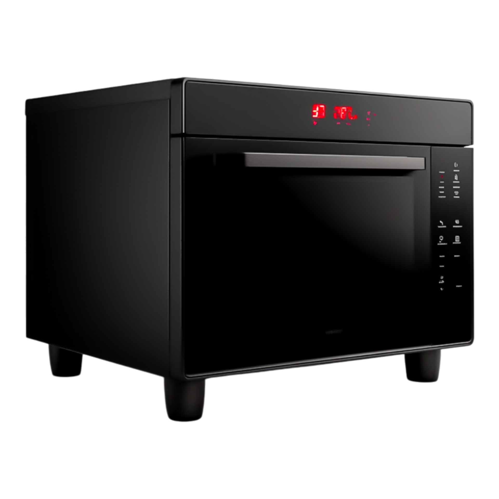 Compact Black Countertop Oven with Digital Control Display 53449263 PNG Compact Black Countertop Oven with Digital Control Display 53449263 PNG