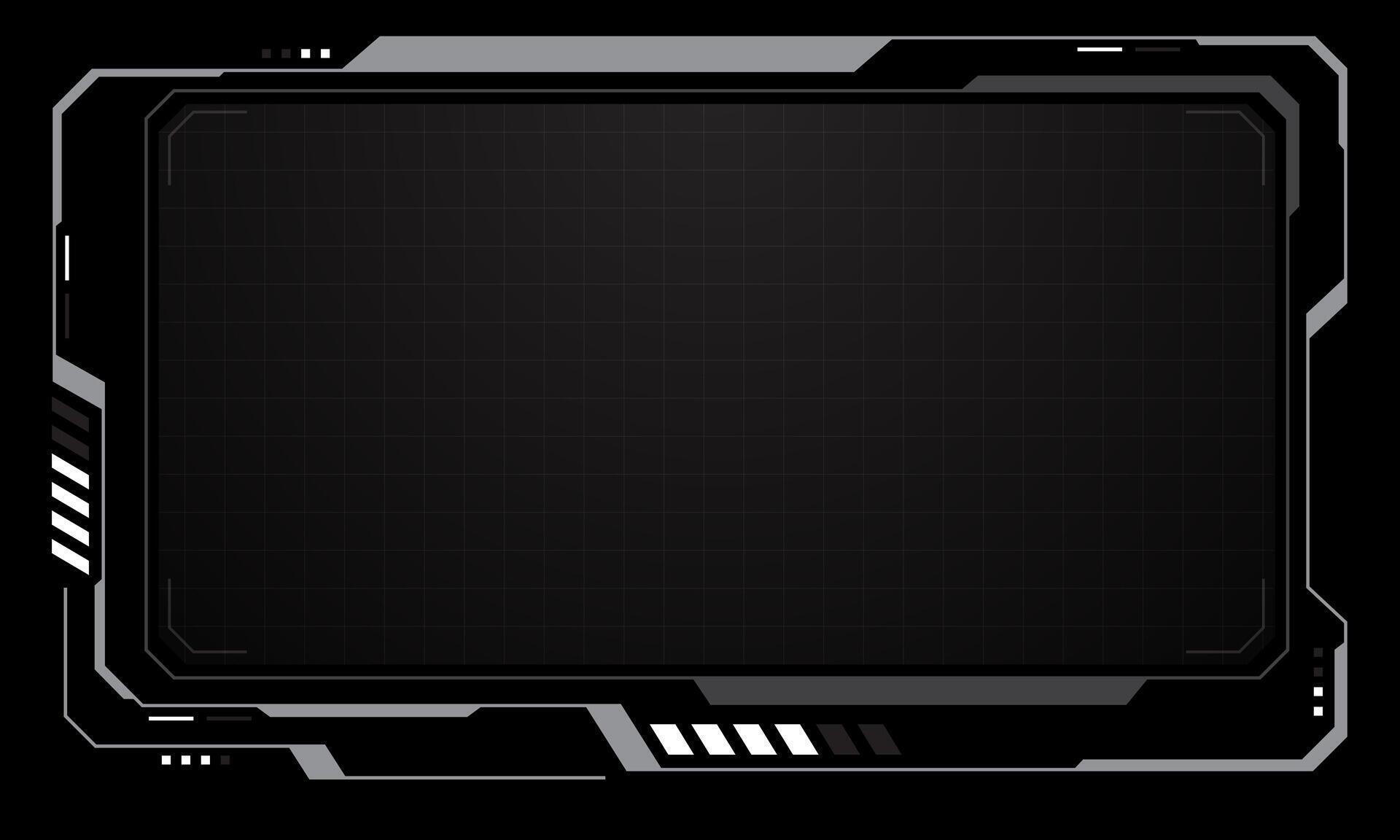 HUD frames white grey user interface elements design modern technology ... HUD frames white grey user interface elements design modern technology ...