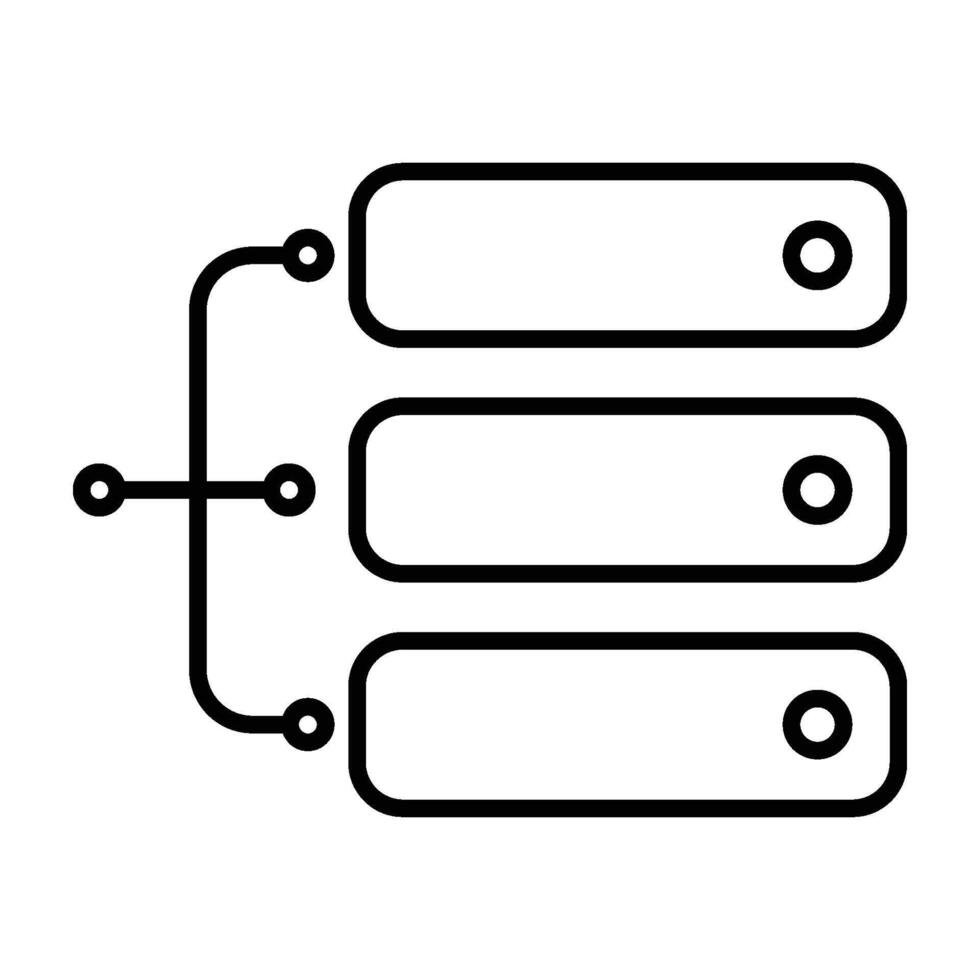 outline of a server storage icon. Data backup 53473502 Vector Art at ...
