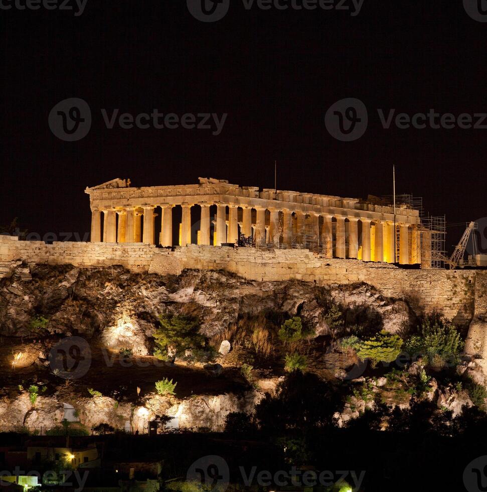 The parthenon at night 53474106 Stock Photo at Vecteezy