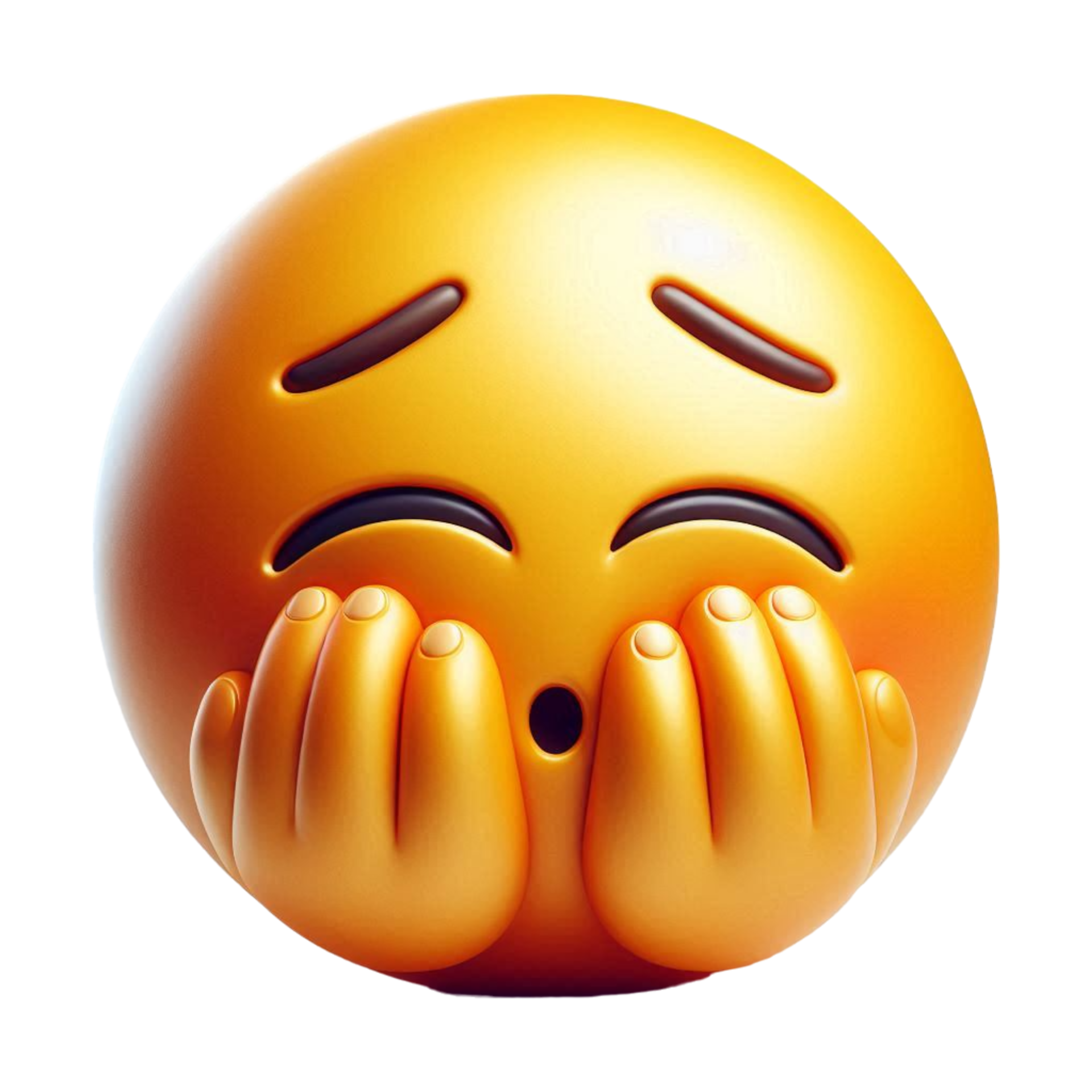 Relieved Face Emoji on transparent 53490131 PNG