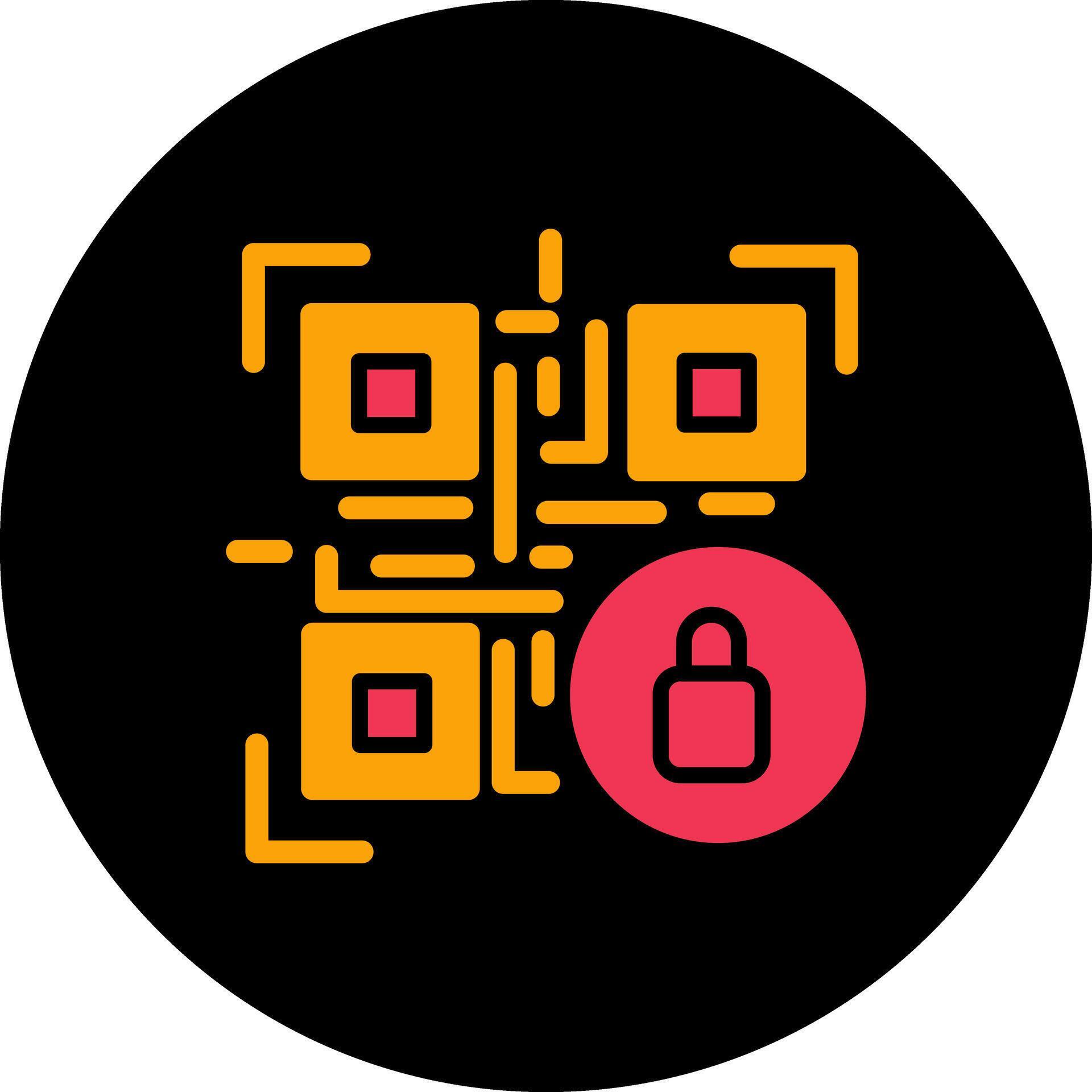 QR Code Encryption Icon Design 53492104 Vector Art at Vecteezy