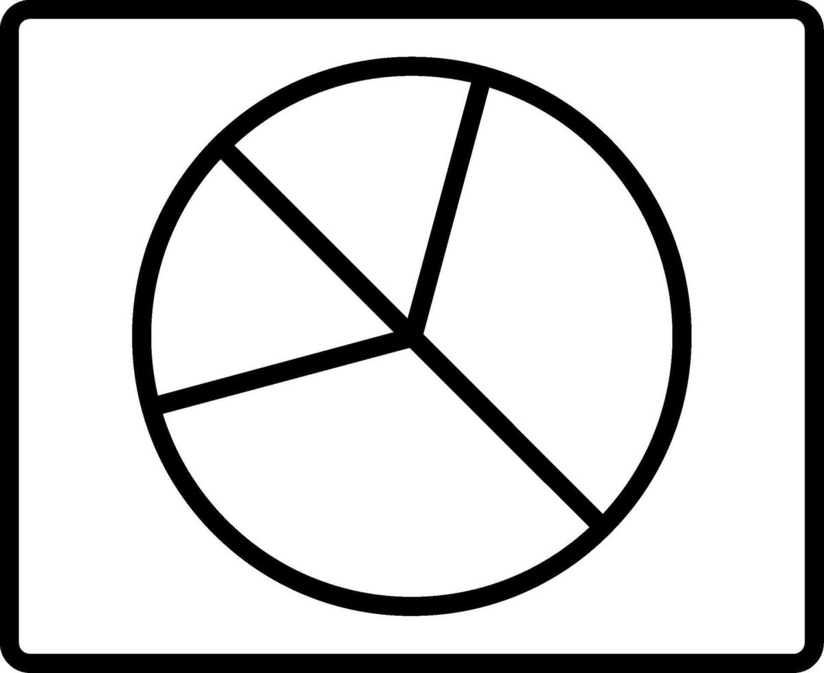 Pie Chart Line Icon Design Element 53497001 Vector Art at Vecteezy