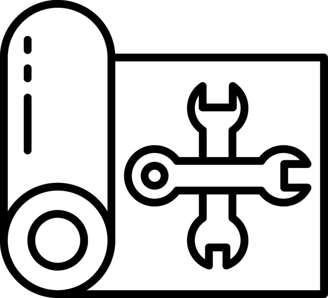 Blueprint Line Icon Design Element 53497075 Vector Art At Vecteezy