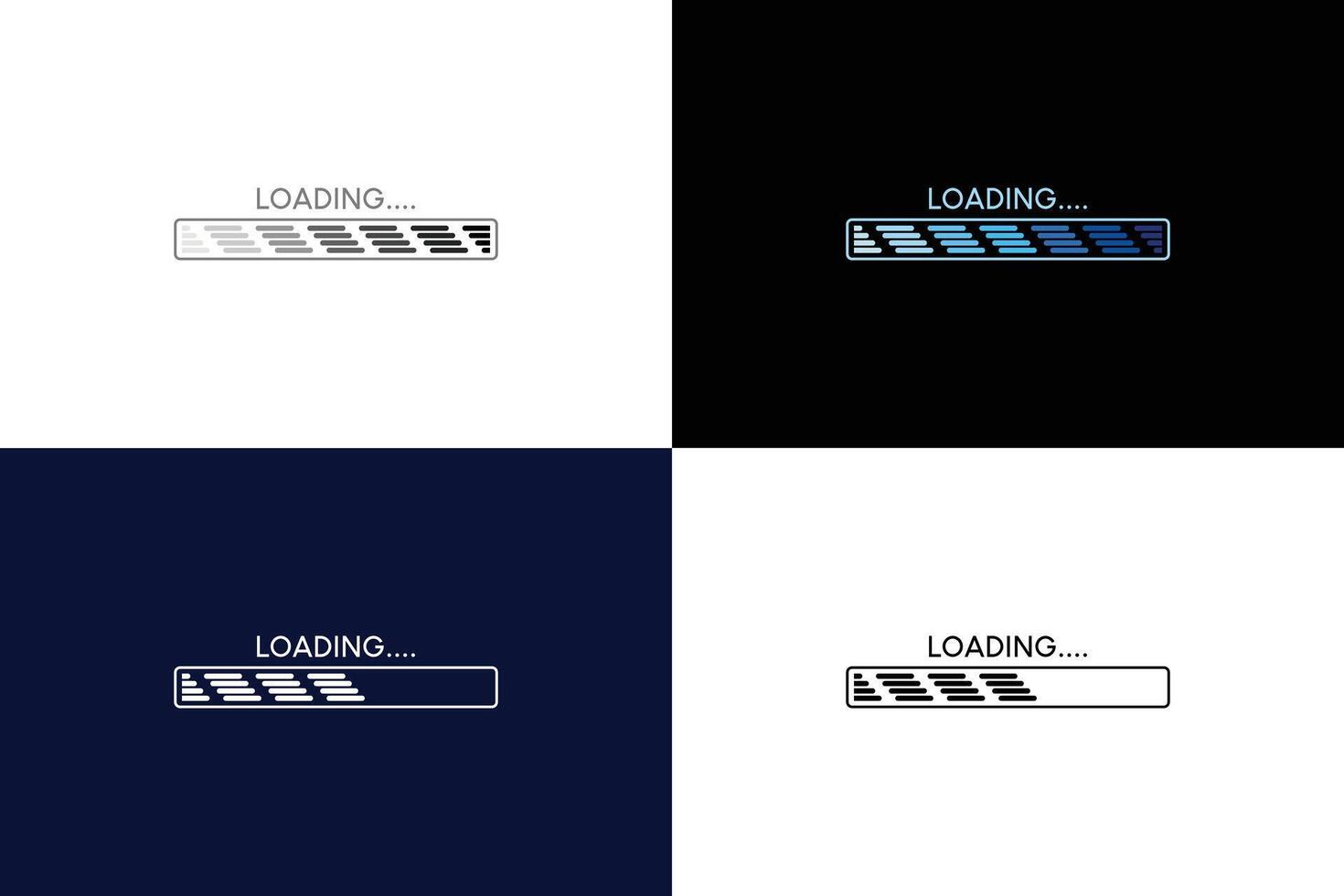 loading progress bar symbol logo illustration, loading process icon ...