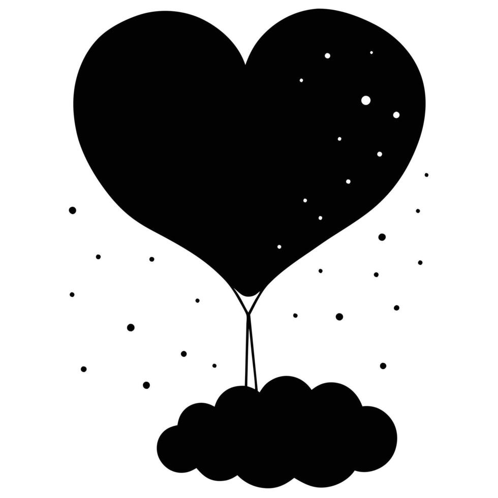 Heart-Shaped Cloud Silhouetted Floating Alone 53548512 Vector Art at ... Heart-Shaped Cloud Silhouetted Floating Alone 53548512 Vector Art at ...