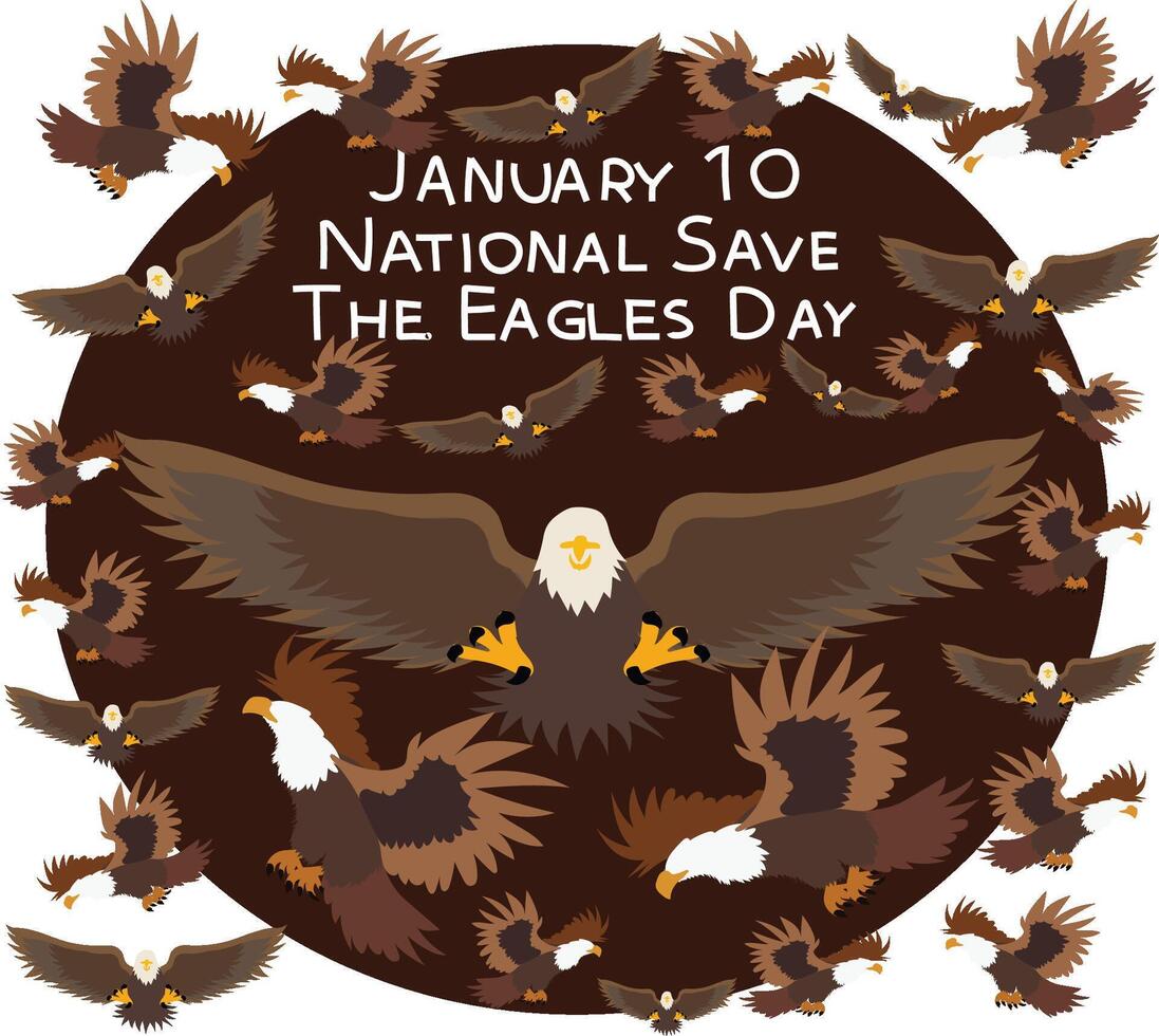 National save the eagles day 53562040 Vector Art at Vecteezy