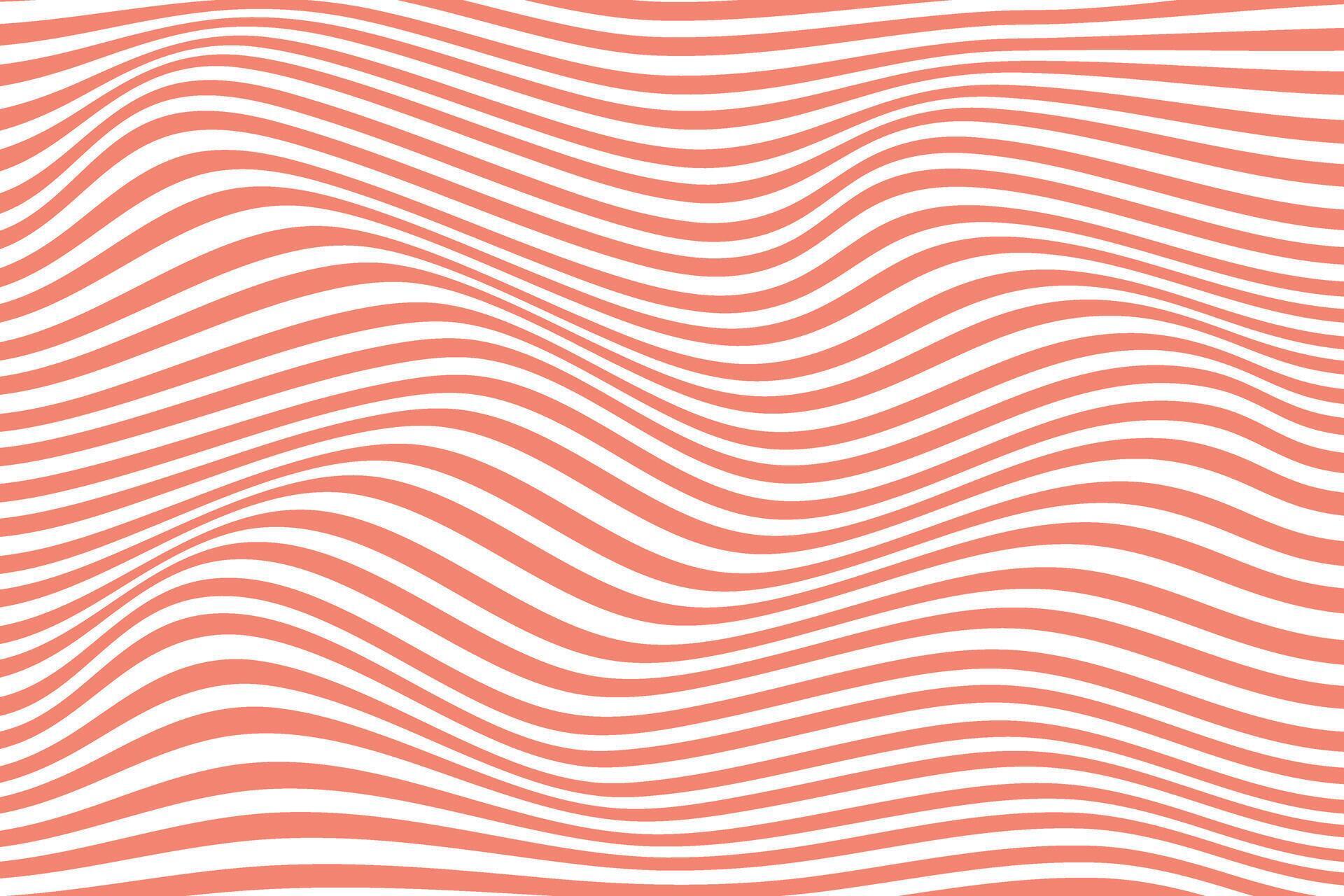 Simple Abstract Soft Color Wavy Distort Line Pattern A Red Background