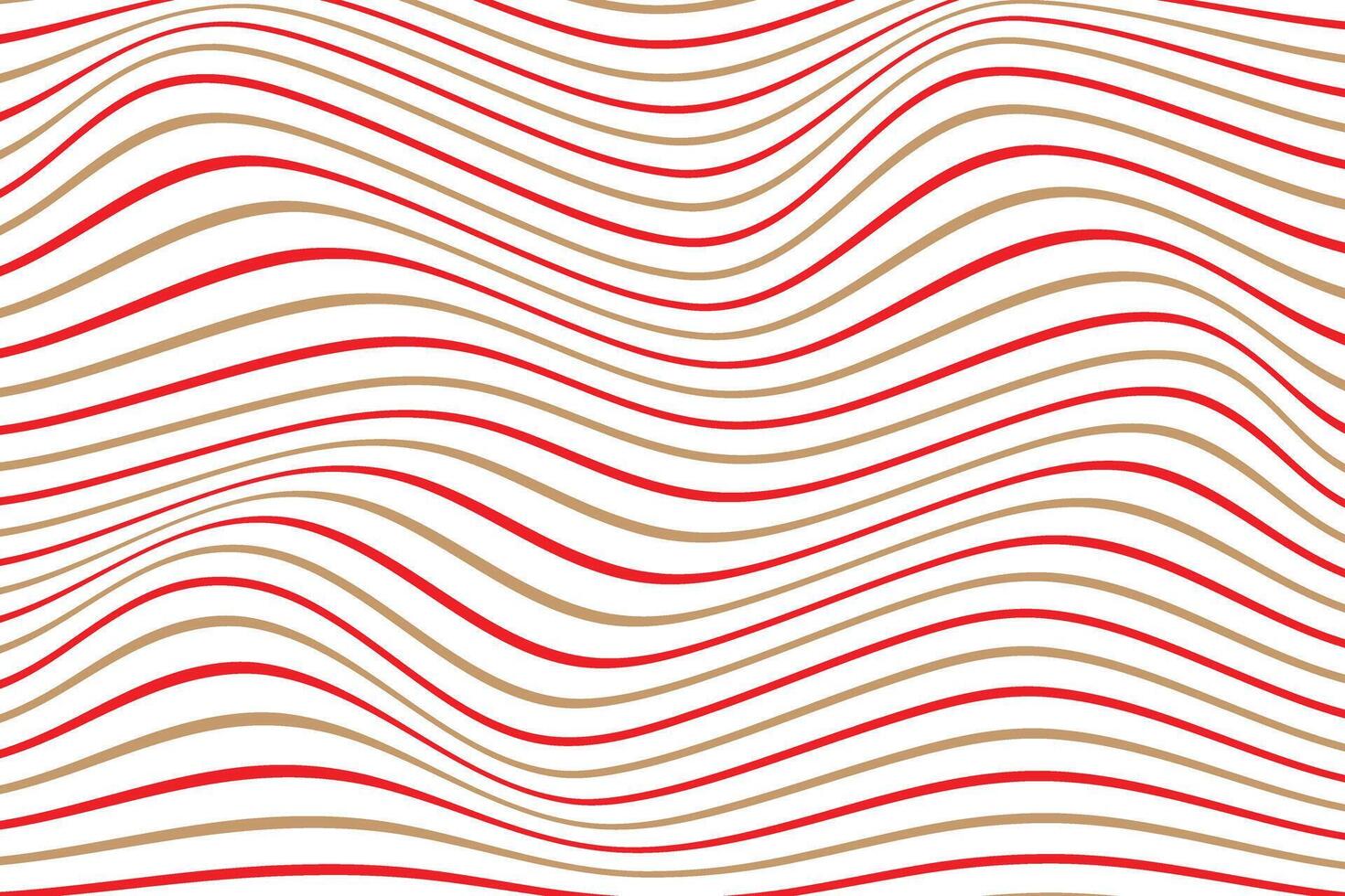 Simple Abstract Brown Red Color Horizontal Wavy Distort Line Pattern