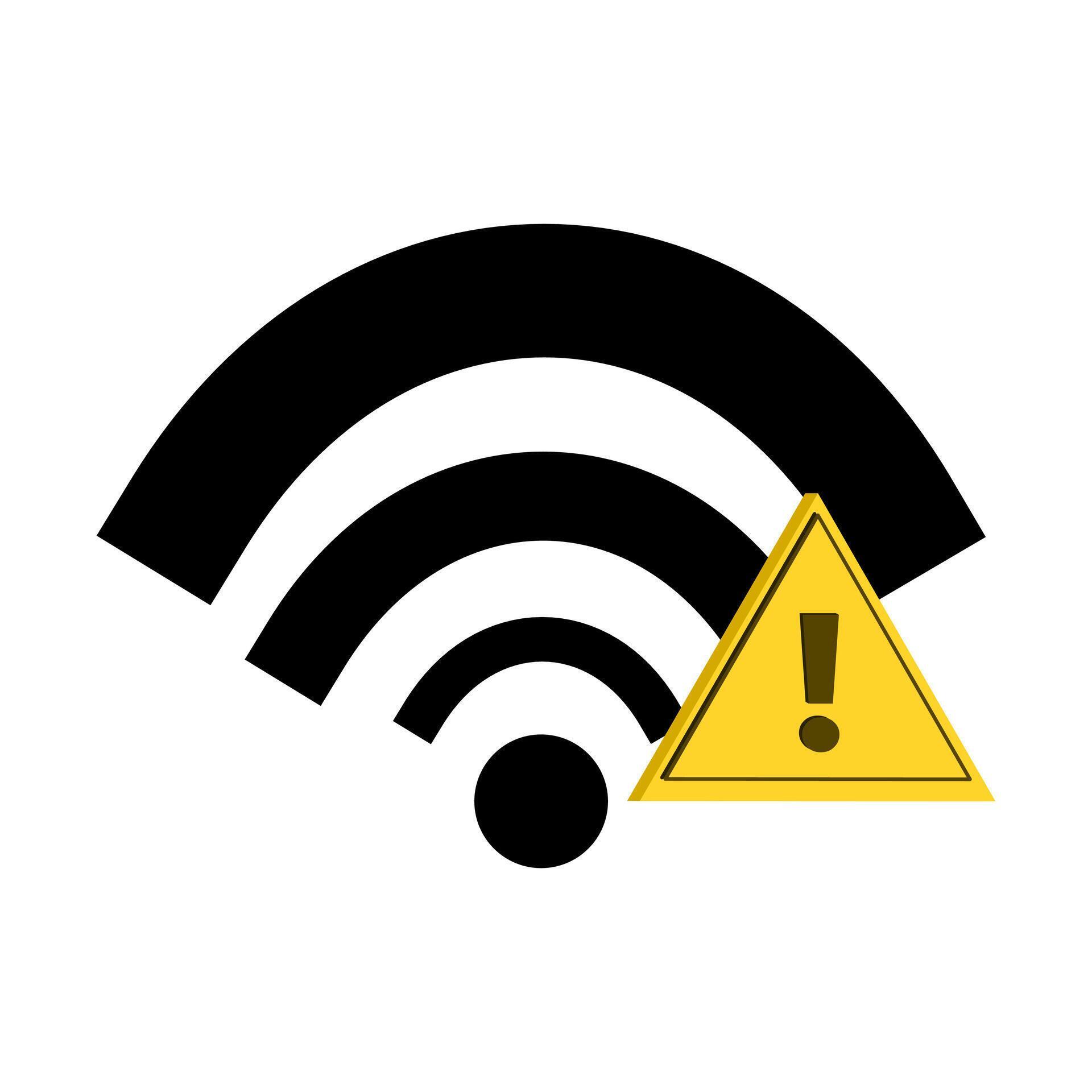Wi-Fi icon internet connection problems. lost network, error, isolated on white background ...