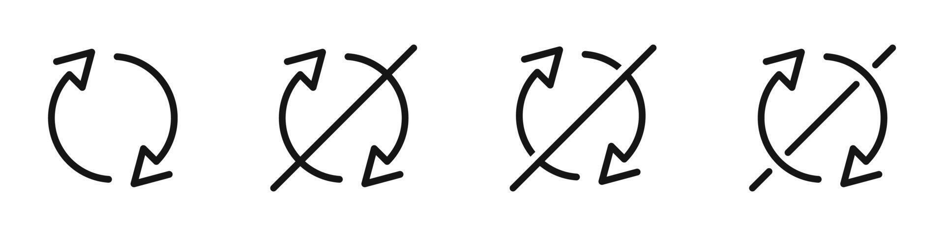 Rotation Arrow Icon Set Refresh Arrows Circle Arrows Rotating Refresh Reload Recycle Sign