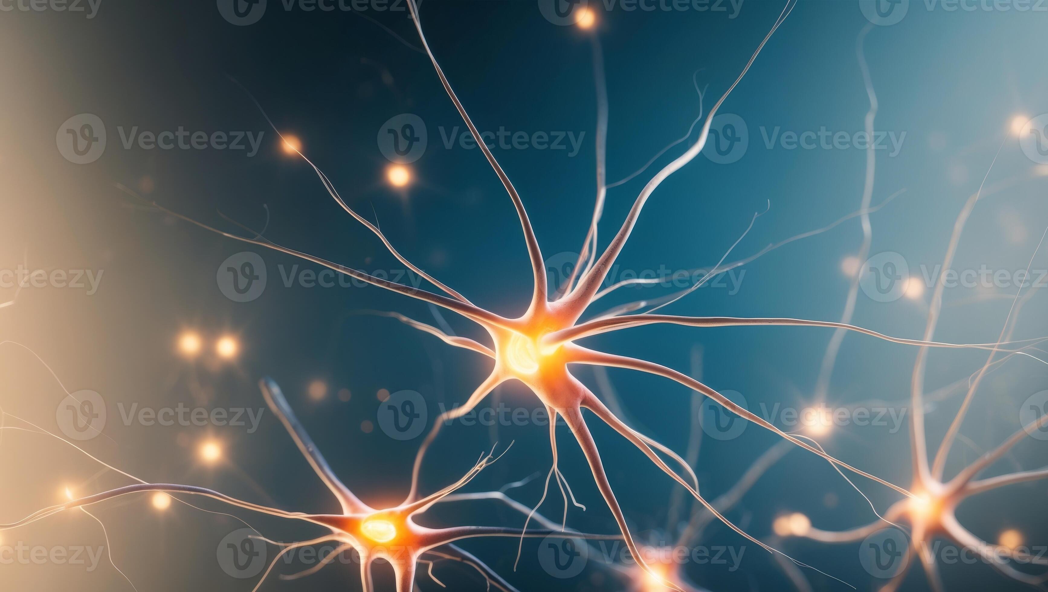 Neurons in action A vibrant display of neural activity. 53624559 Stock Photo at Vecteezy
