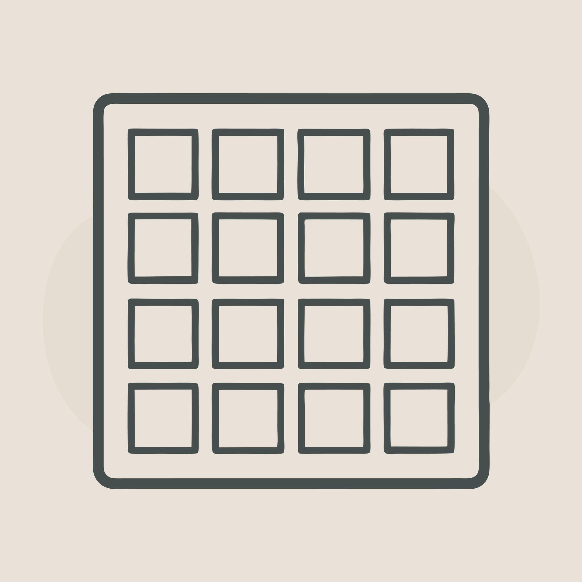 A square grid of squares on a white background 53625489 Vector Art at ...