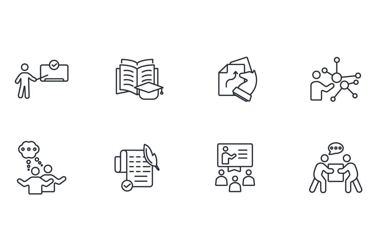 Workshop icon set..Editable stroke.linear style sign for use web design ...