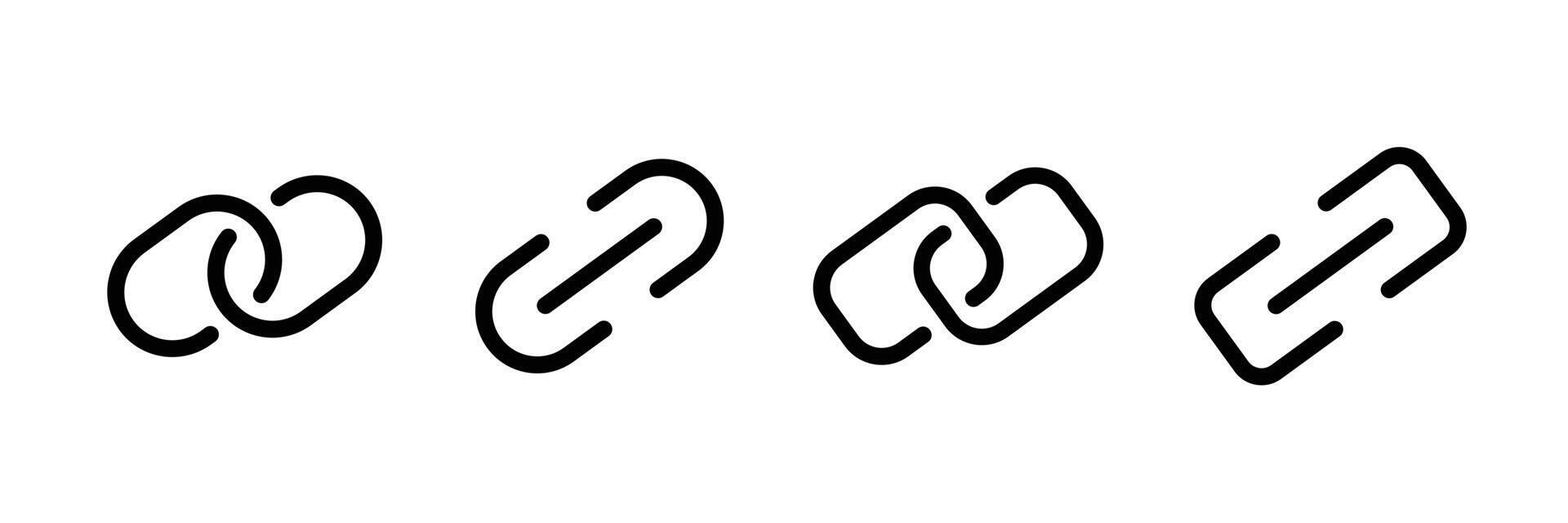 Link icon, internet URL symbol connect button. Chain, link icon . Internet URL or webpage link ...