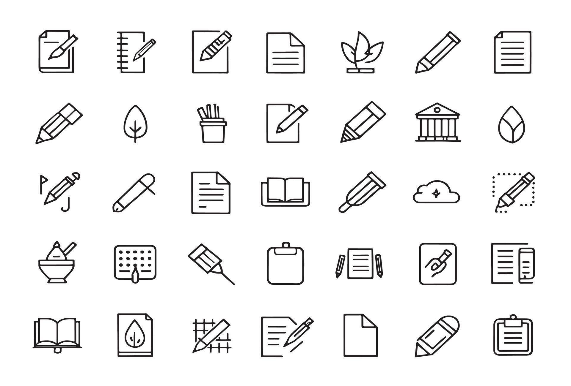 Writing Exercises Icon Practice Makes Perfect 53644161 Vector Art at ...