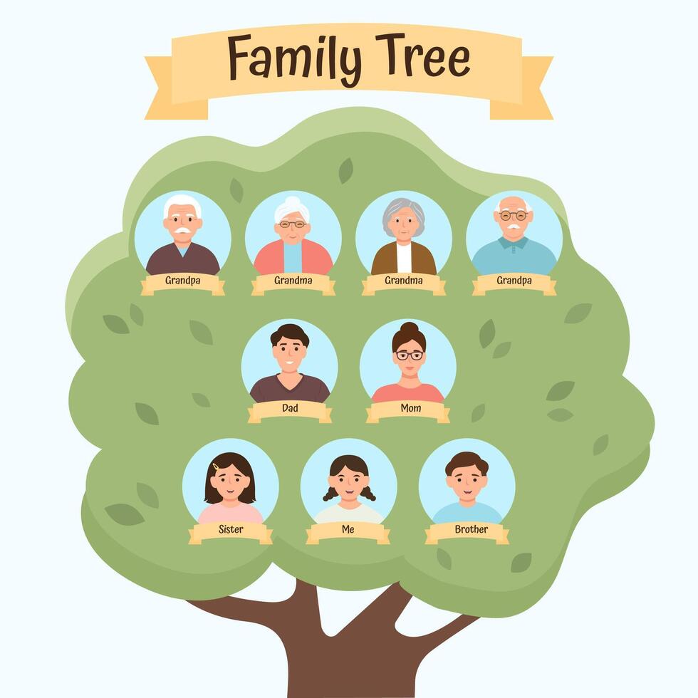 Family Tree Clipart Family Tree Clipart Vector Art, Icons, And