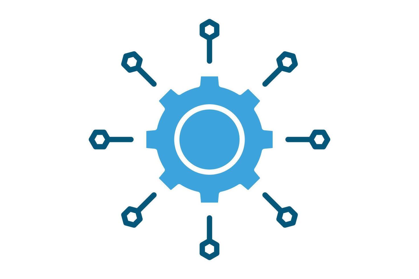 Microservices icon. solid icon style. icon related to IT. IT ...