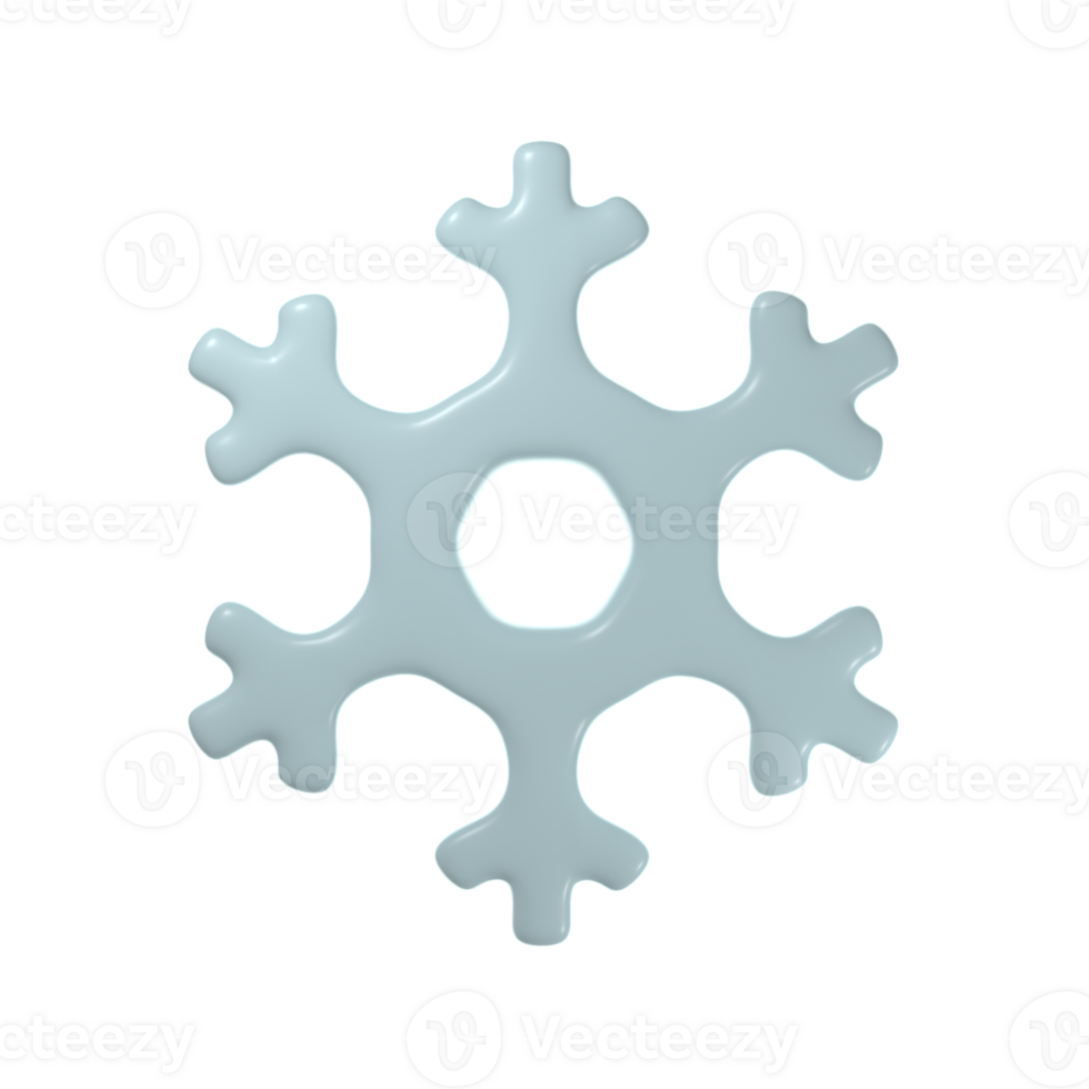 Snowflake 3D Icon 53650816 PNG