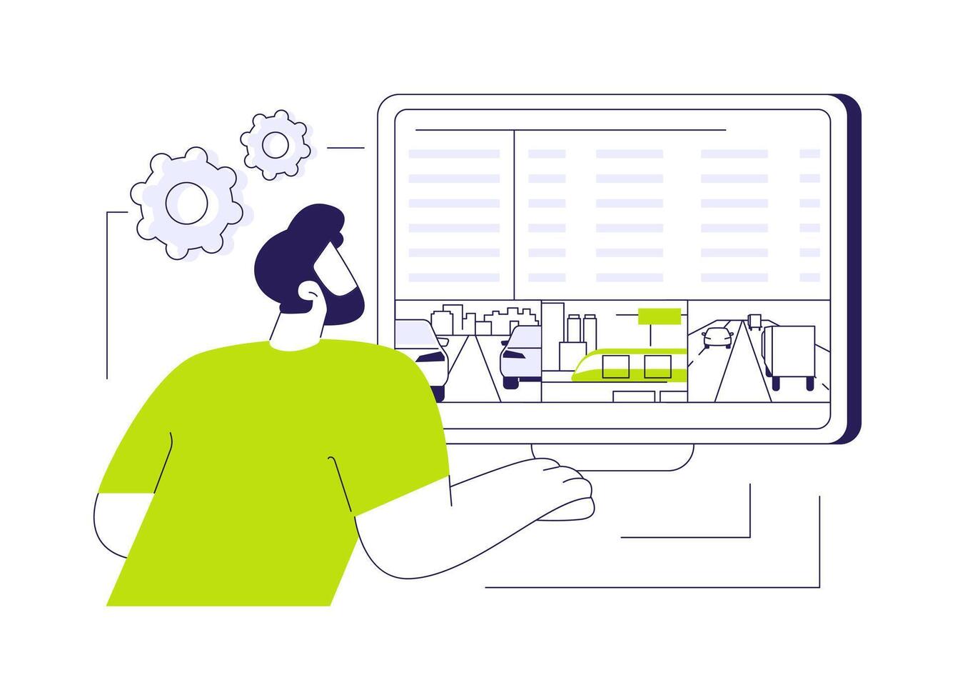 Traffic Data Abstract Concept Illustration 53656714 Vector Art At Vecteezy