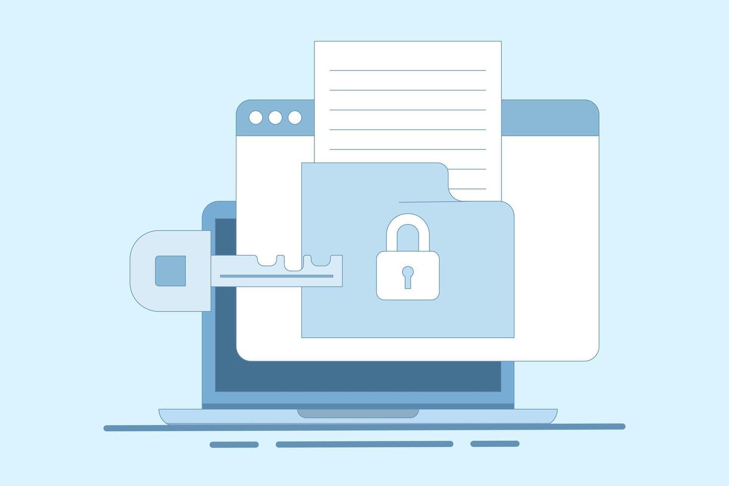 Privacy Protection Concept Using Cyber Security Services To Protect Documents And Personal Data