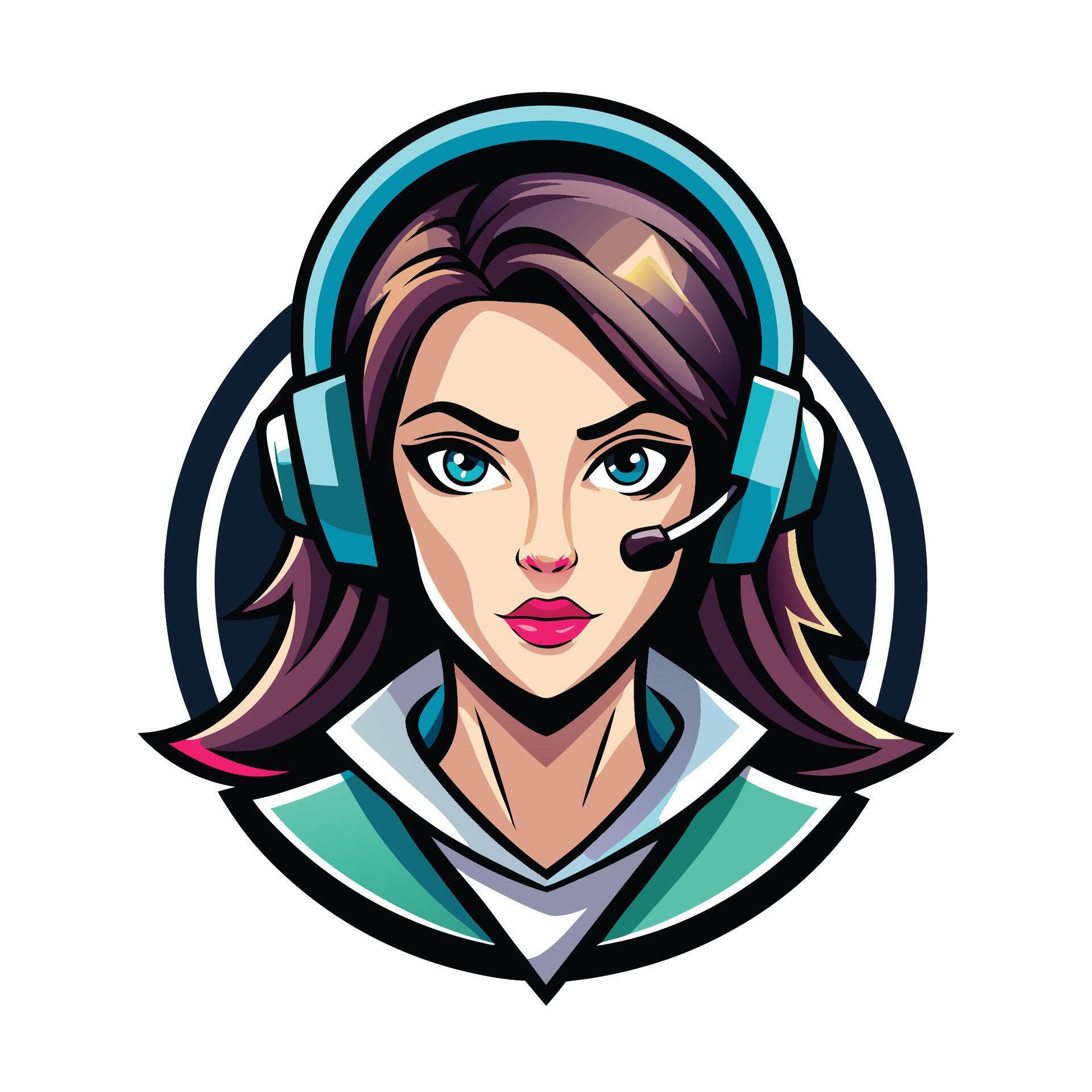 call center operator female avatar, call center operator, call center ...