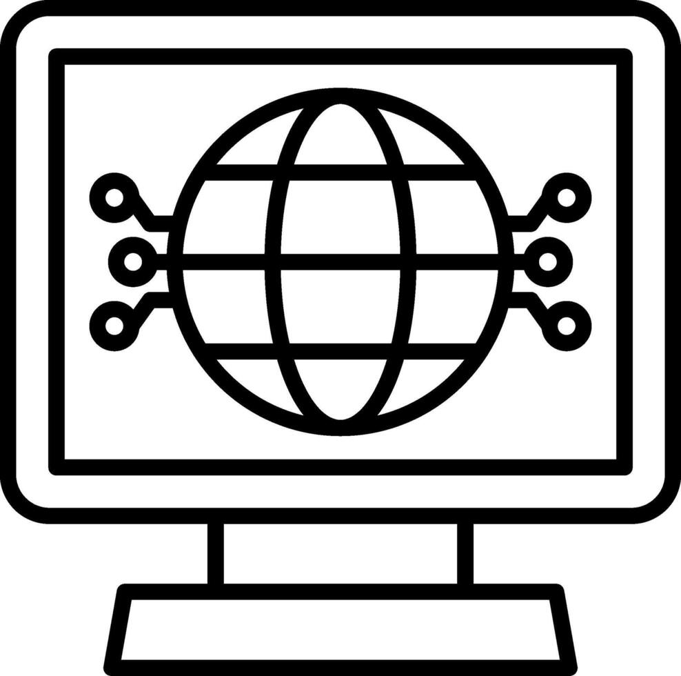 Globe Line Icon 53674481 Vector Art at Vecteezy Globe Line Icon 53674481 Vector Art at Vecteezy