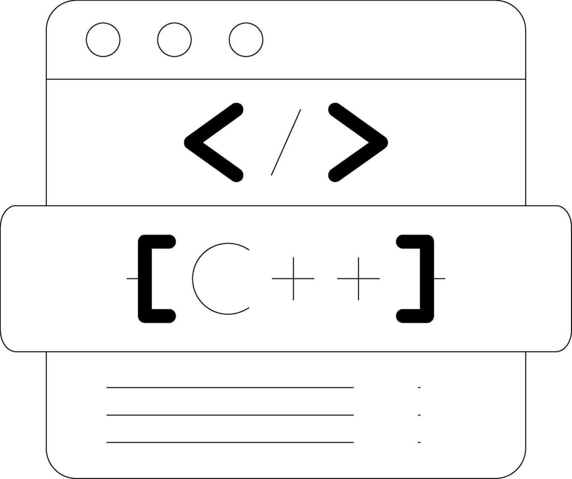 Coding Line Icon 53674890 Vector Art At Vecteezy