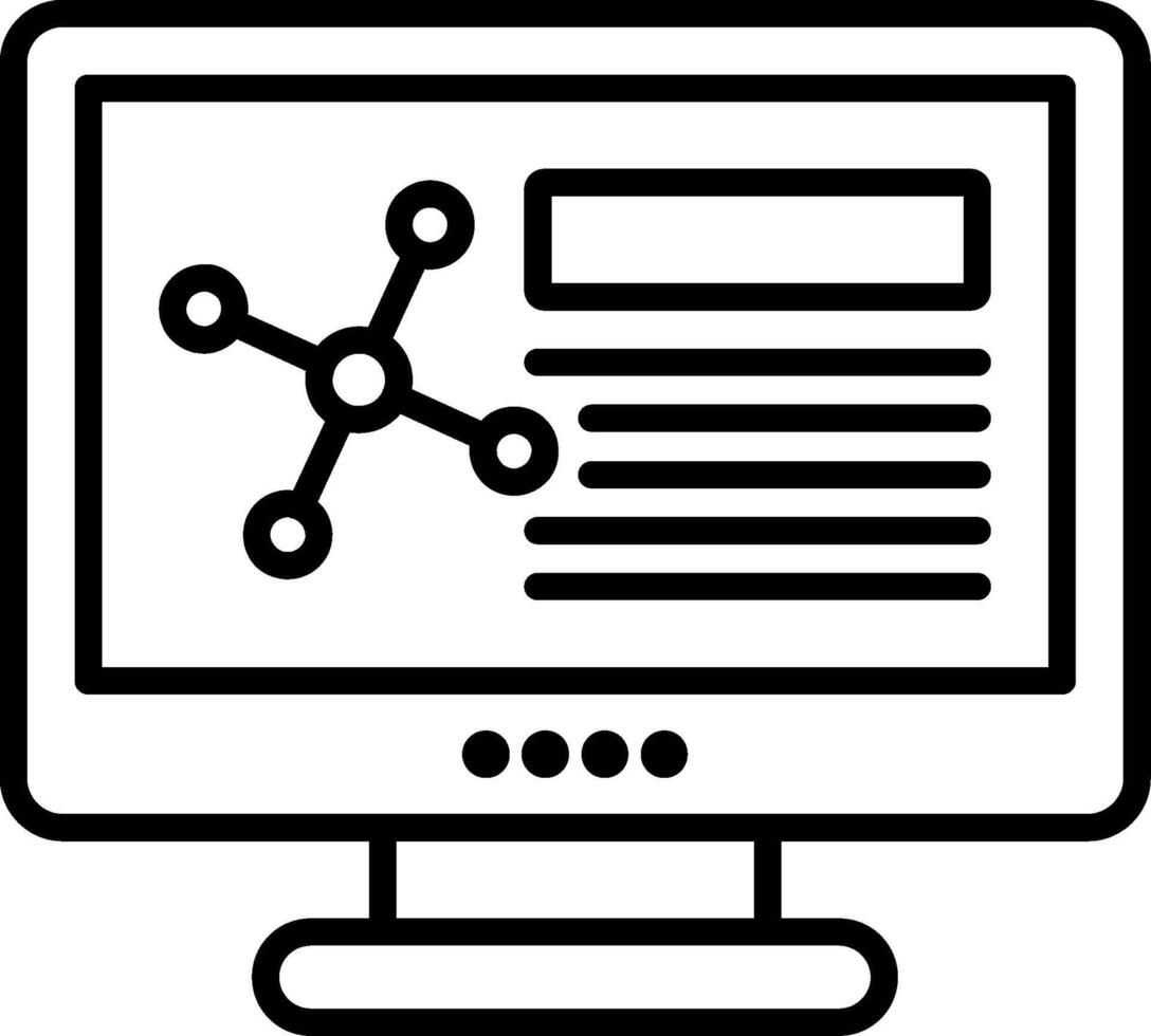 Computer Line Icon 53676070 Vector Art at Vecteezy