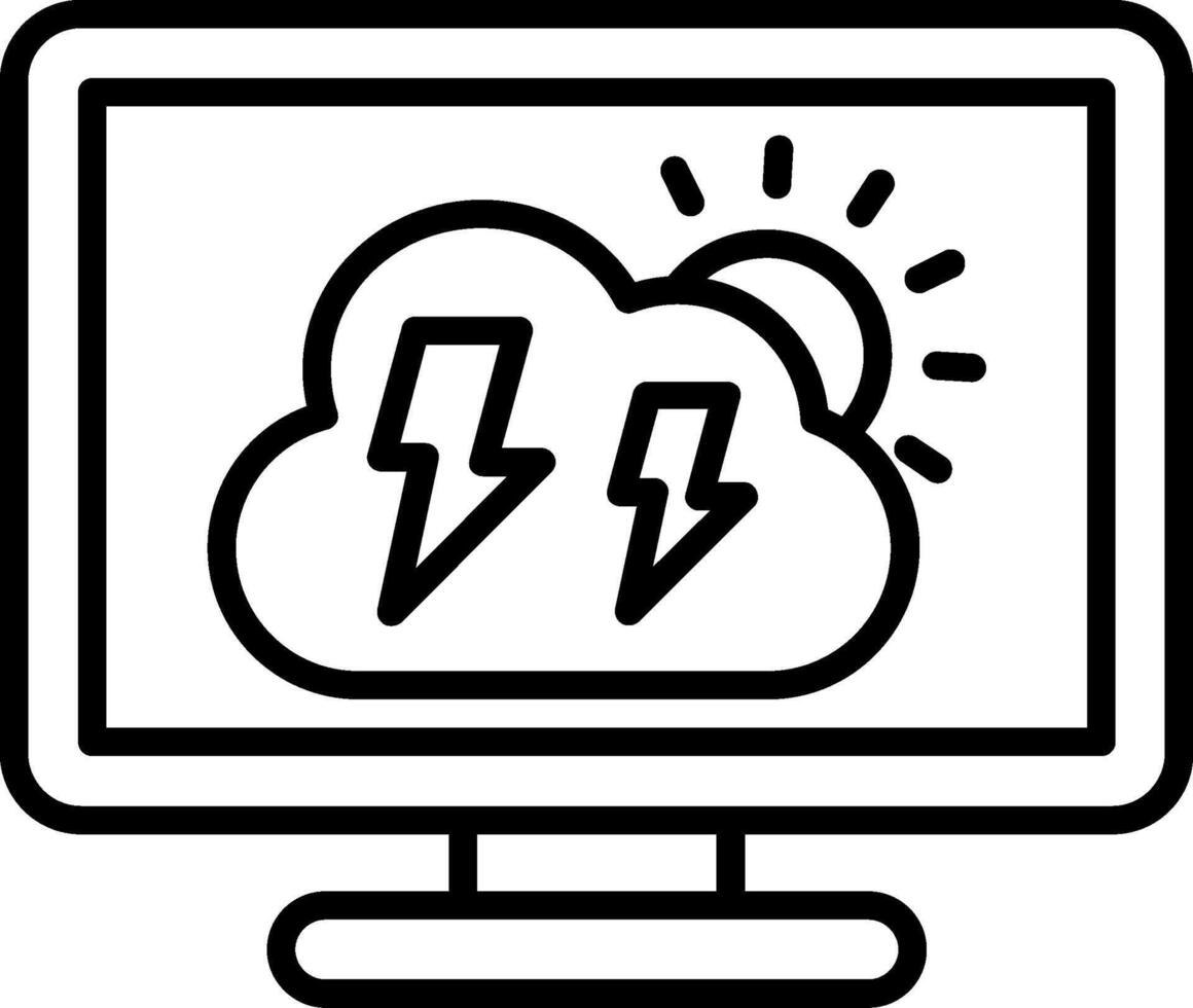 Computer Line Icon 53676468 Vector Art at Vecteezy