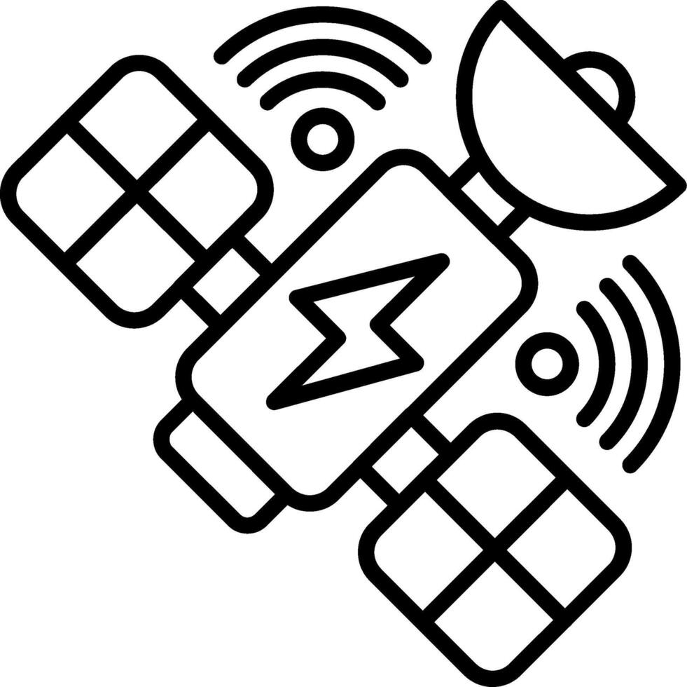 Satellite Line Icon 53677122 Vector Art at Vecteezy