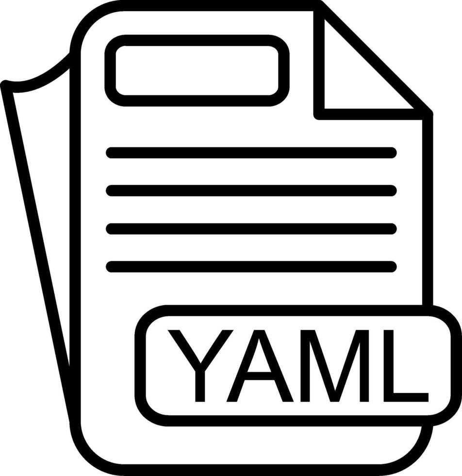 YAML File Format Line Icon 53677794 Vector Art at Vecteezy YAML File Format Line Icon 53677794 Vector Art at Vecteezy