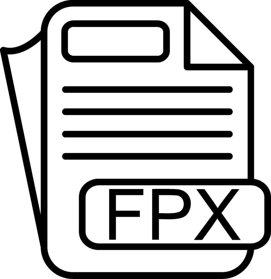 FPX File Format Line Icon 53677890 Vector Art at Vecteezy