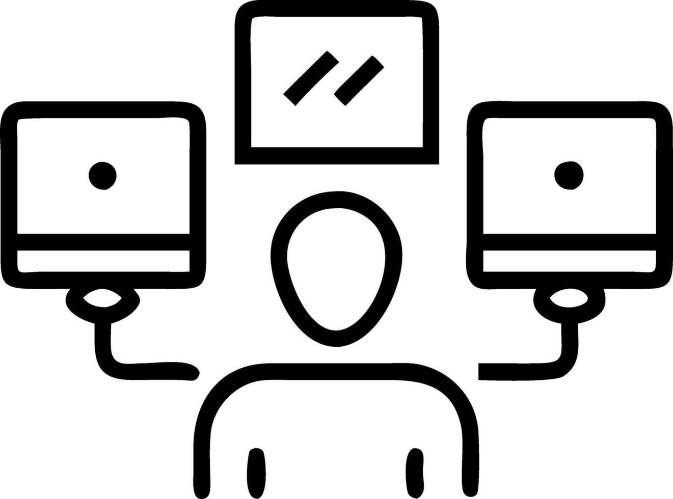 AI specialist candidly working on machine learning algorithms 53678076 ...