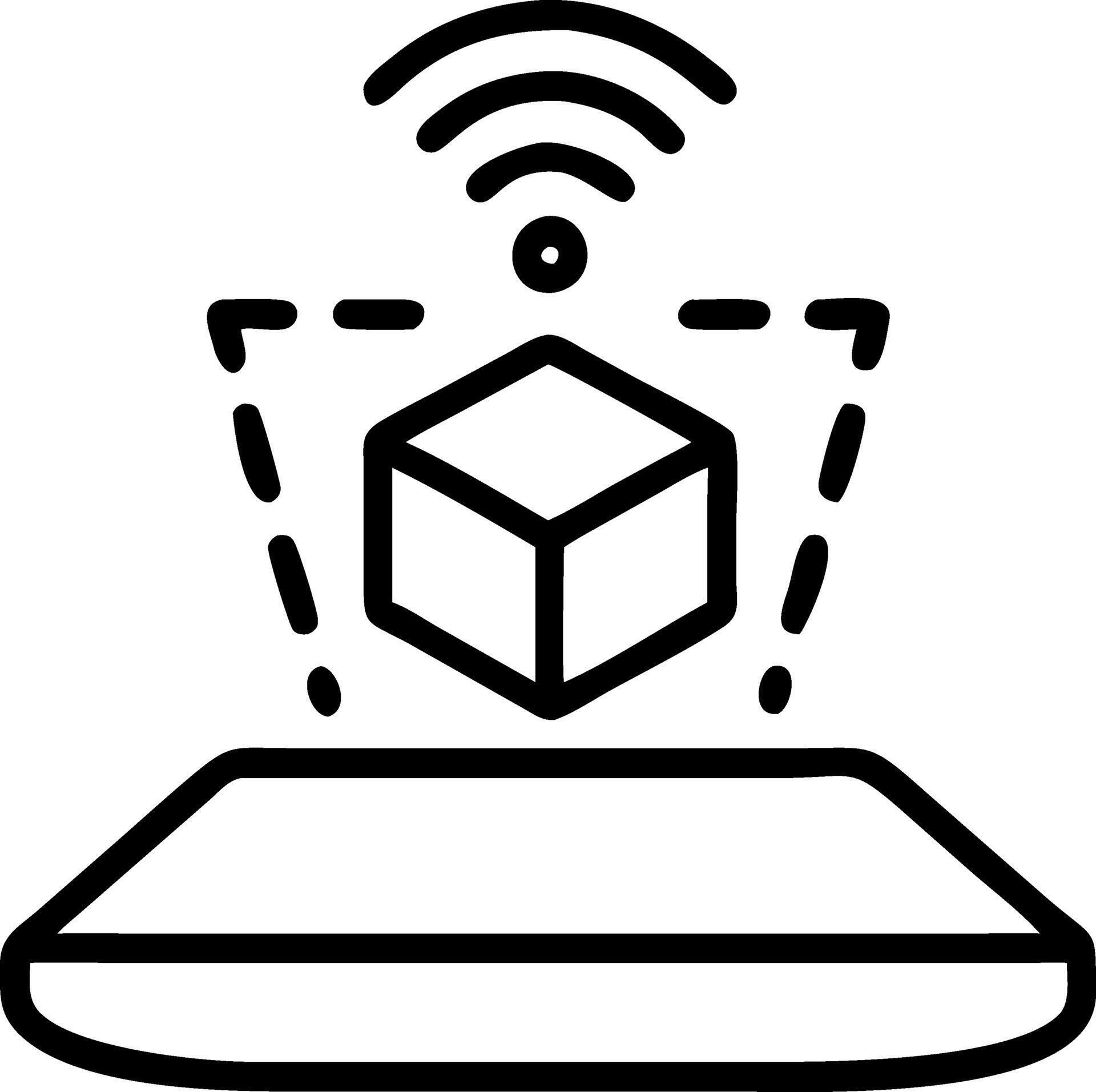 Suspended digital tablet with interactive interface on an isolated ... Suspended digital tablet with interactive interface on an isolated ...