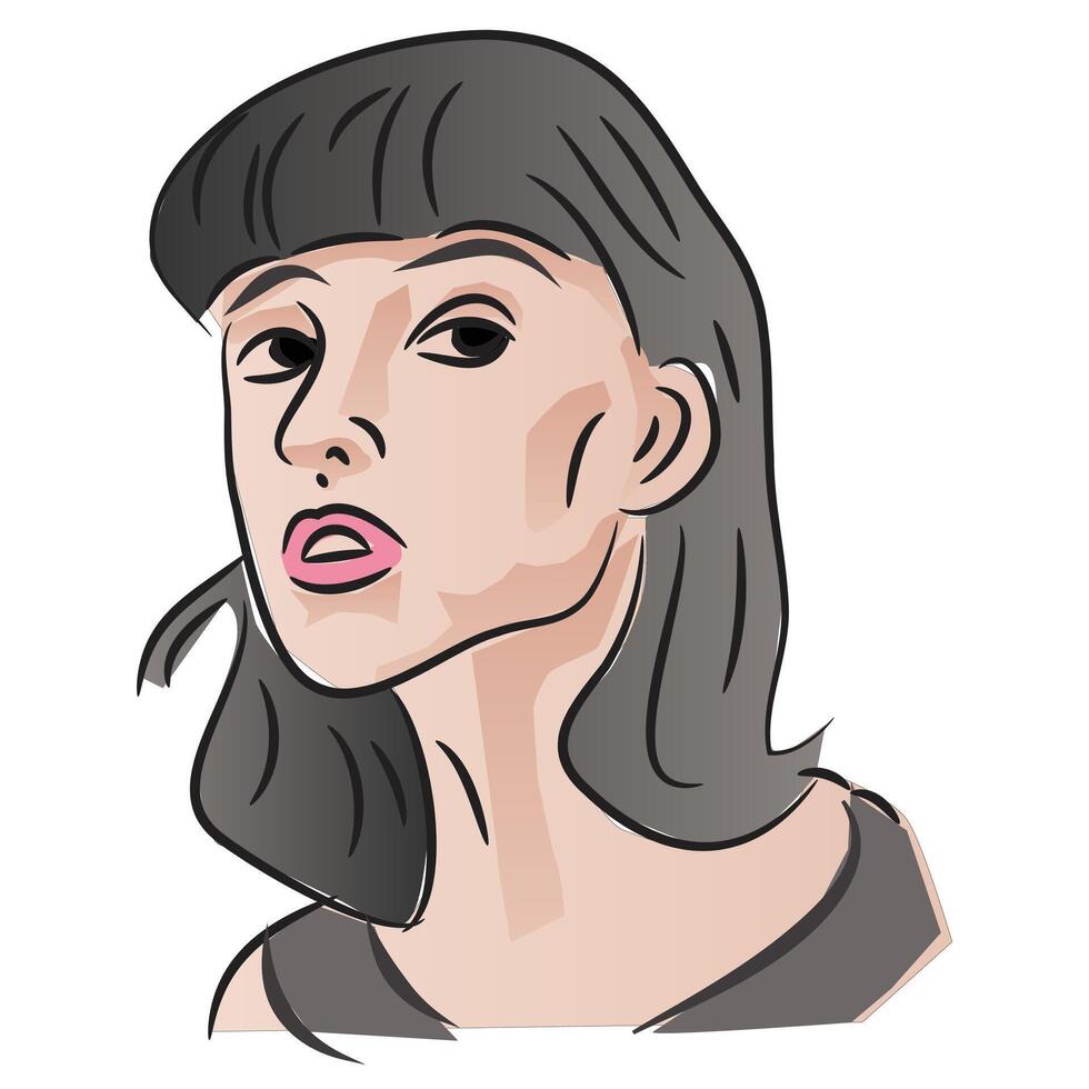 Beautiful Girl Illustration 53687750 Vector Art at Vecteezy Beautiful Girl Illustration 53687750 Vector Art at Vecteezy