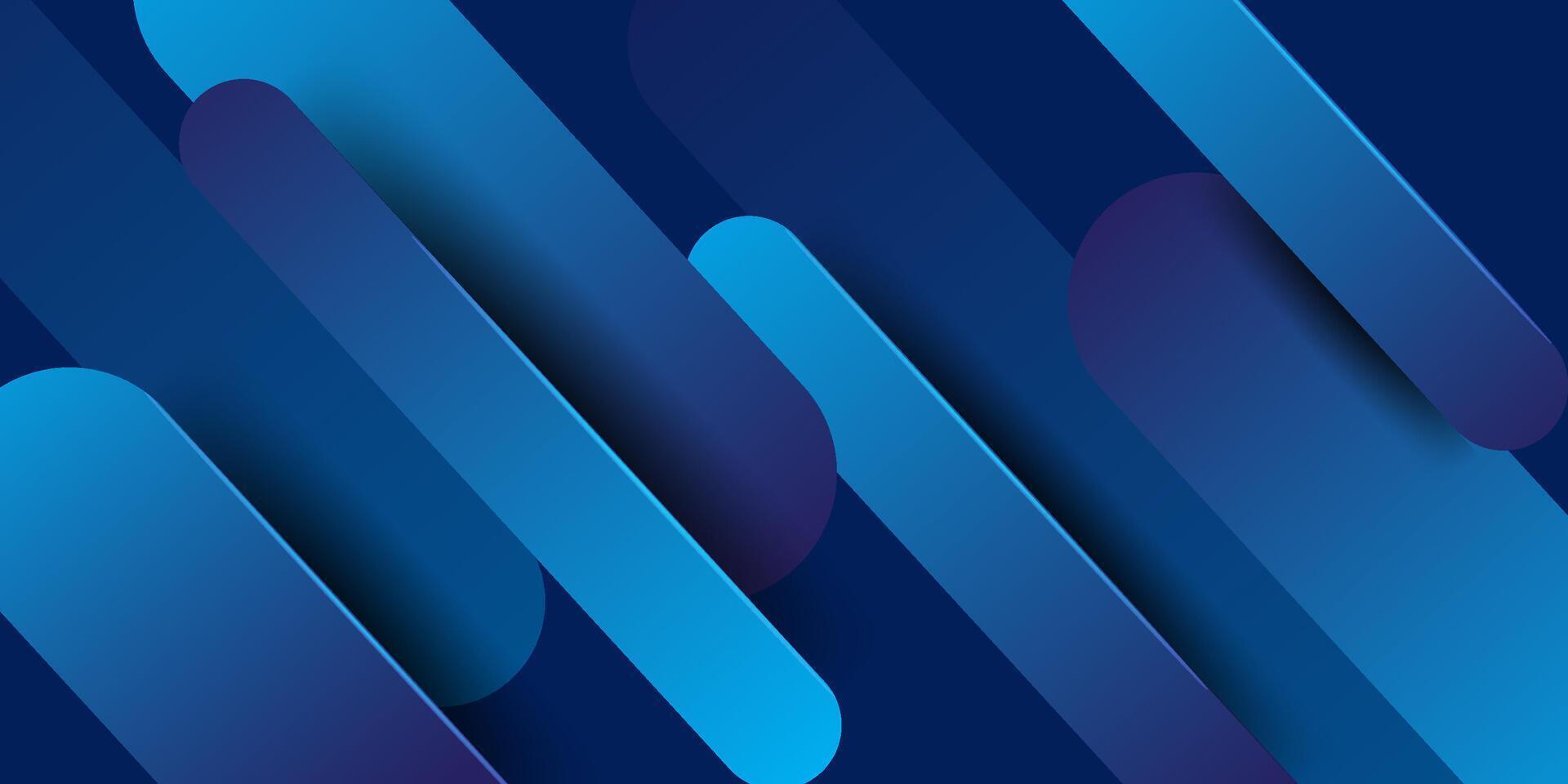 Abstract Dark Blue Gradient Illustration Background With 3d Overlay With Simple Rectangle