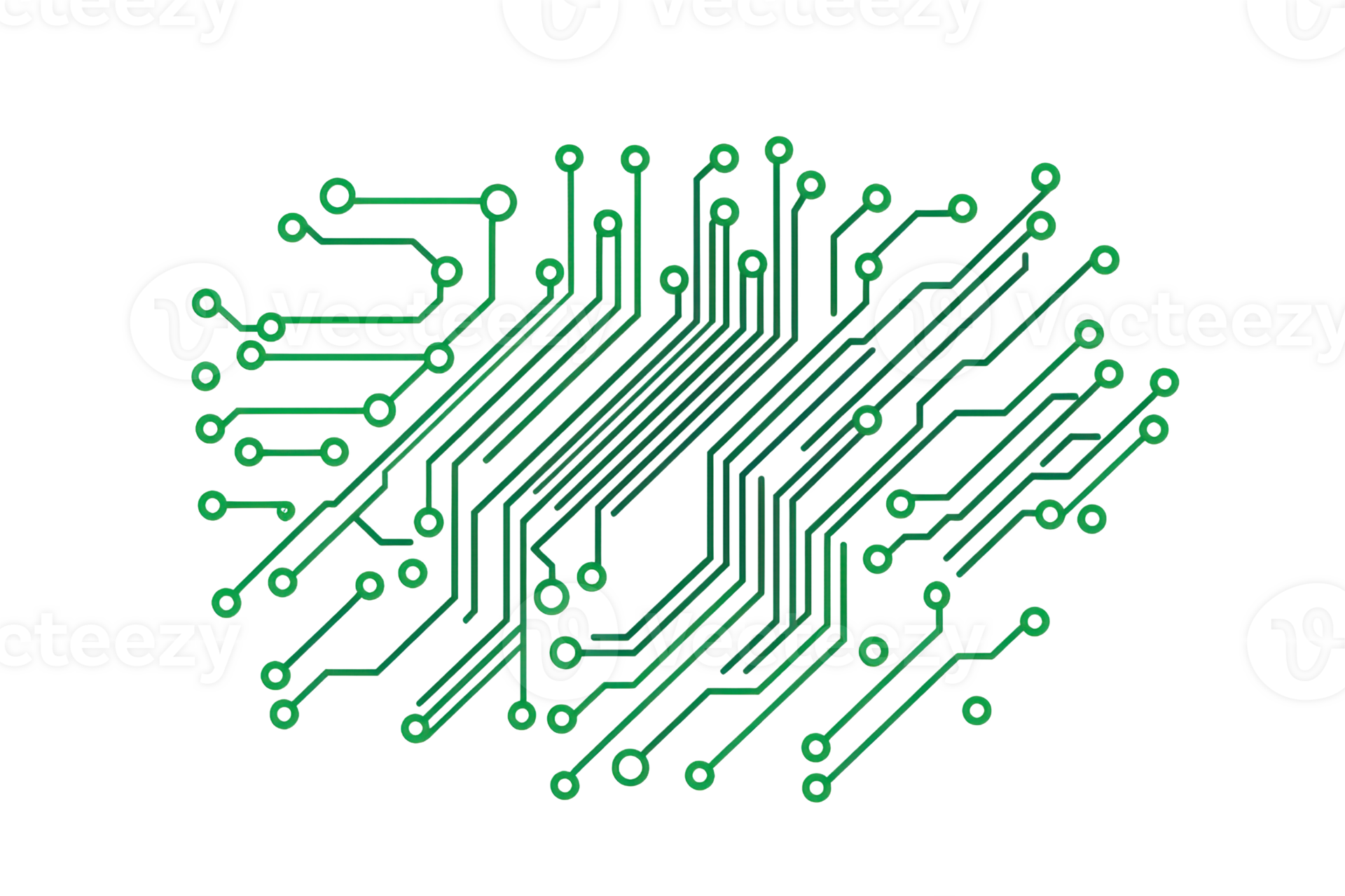 Abstract representation of a digital circuit pattern with interconnected lines, symbolizing ...